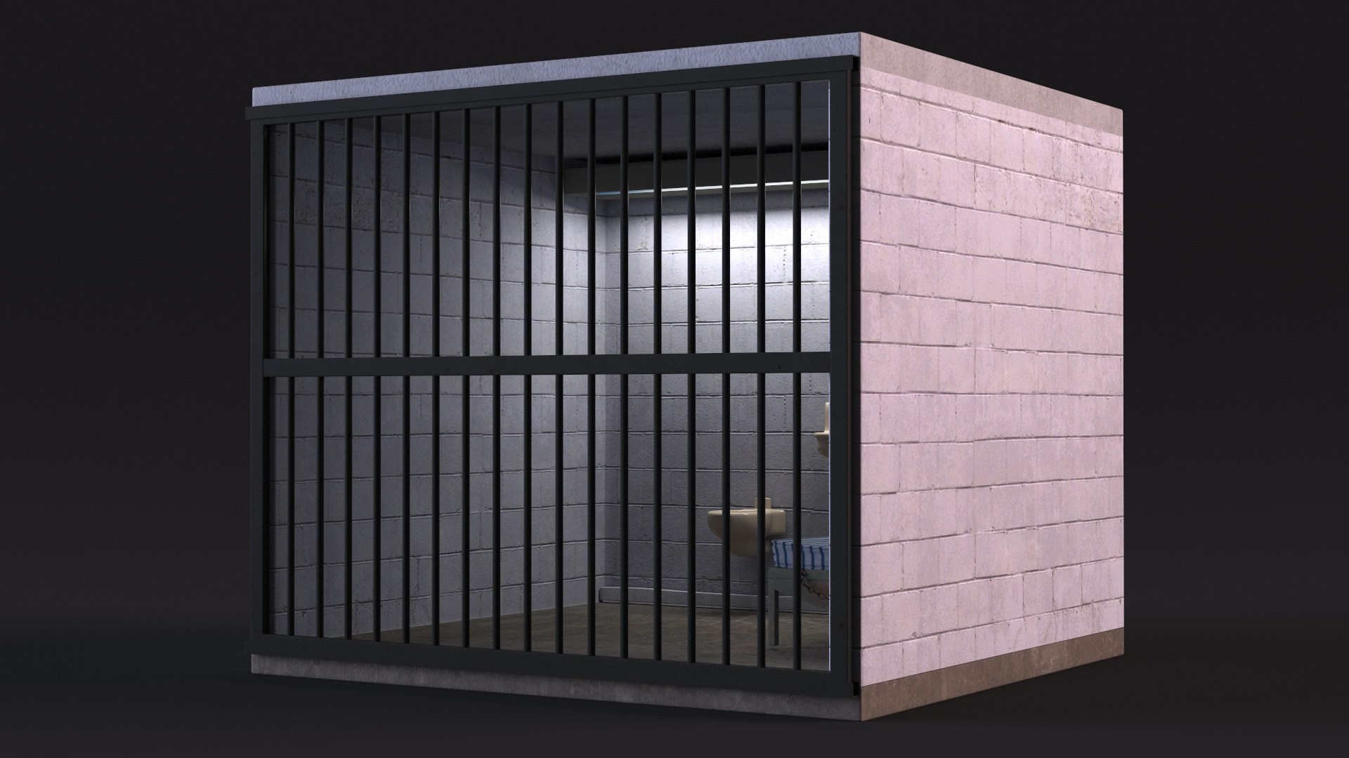 Single Prison Cell 3D - TurboSquid 2137071
