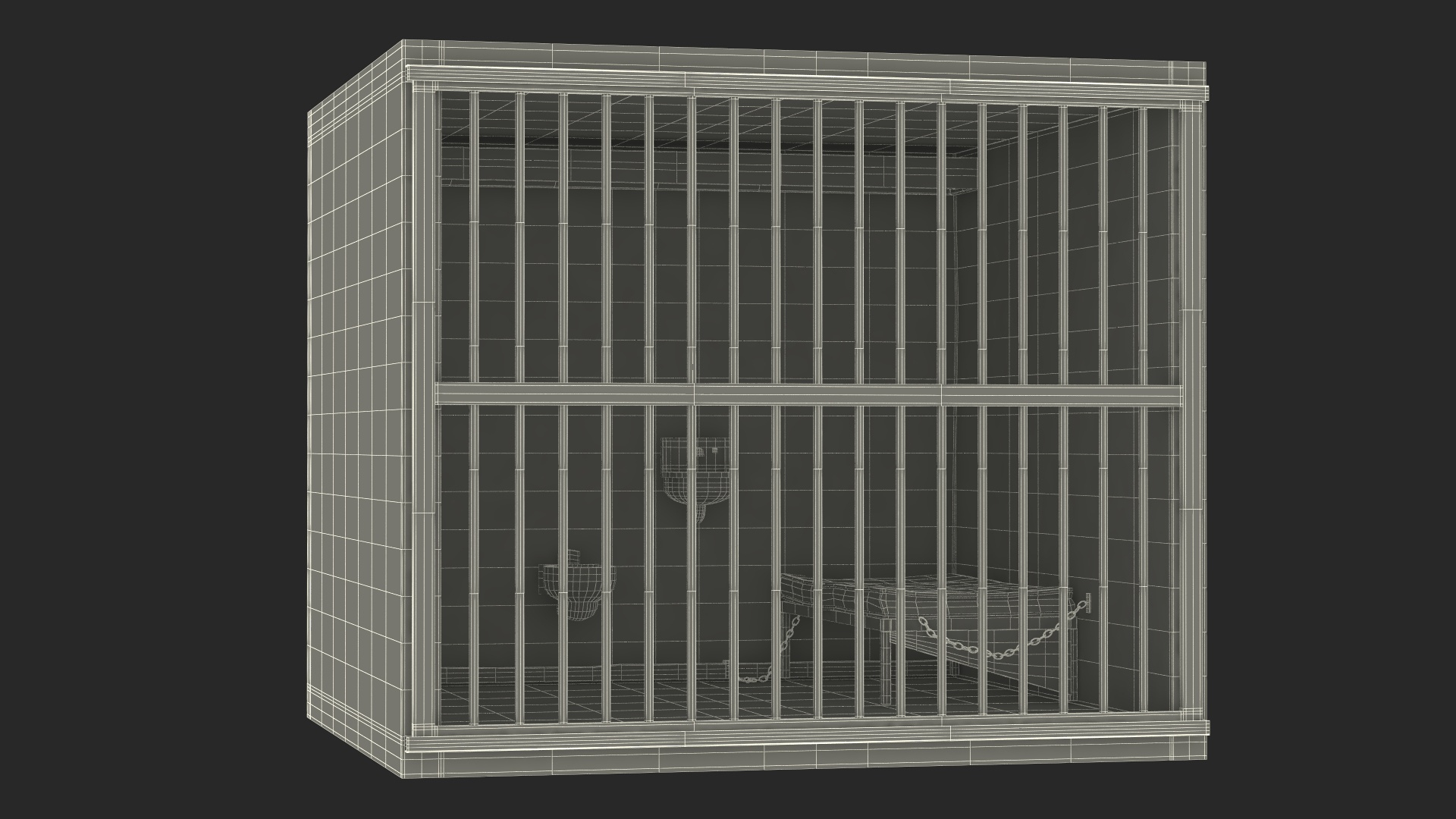 Single Prison Cell 3D - TurboSquid 2137071
