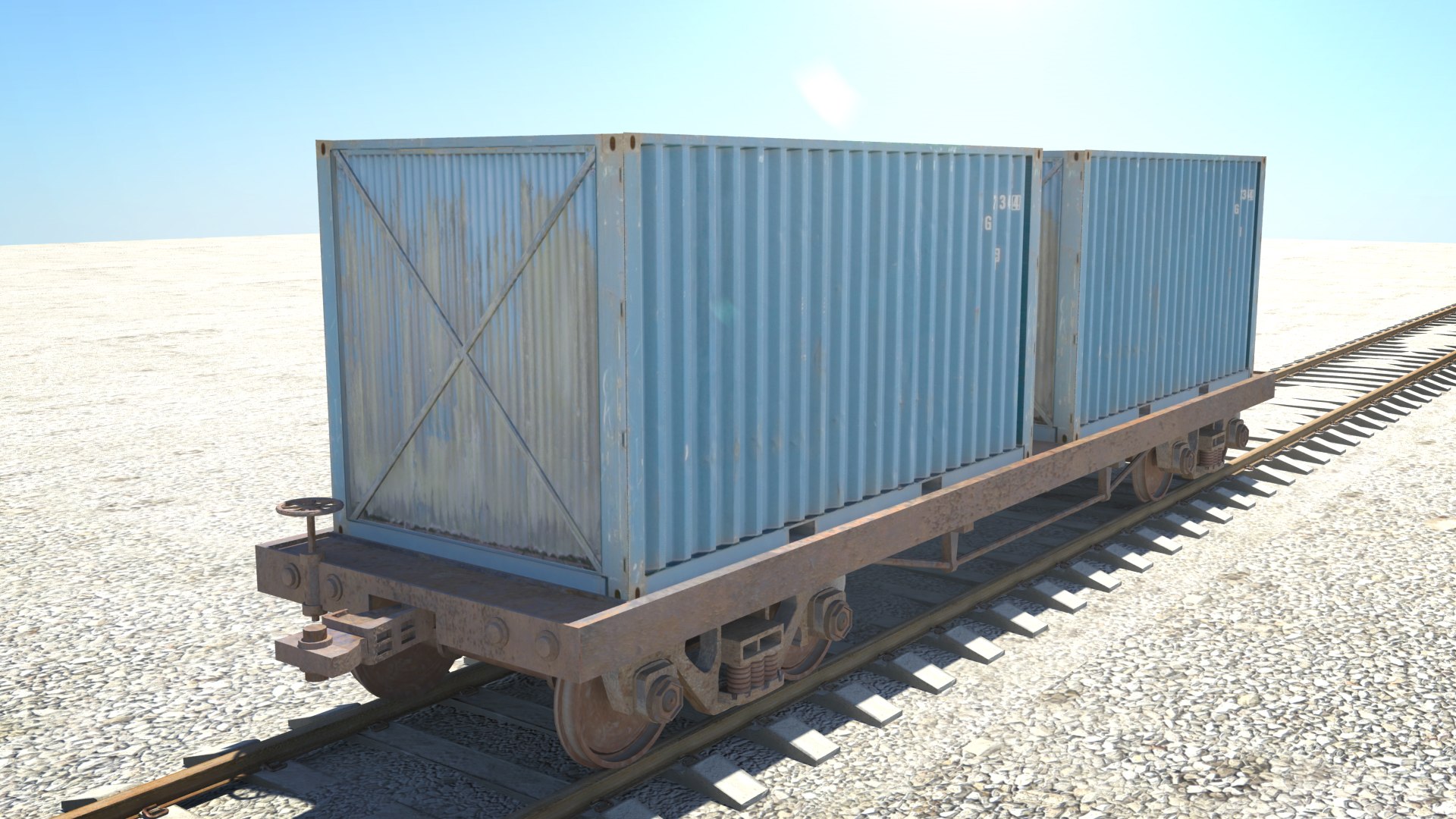 Old Russian Train Cargo 3D Model - TurboSquid 1635364