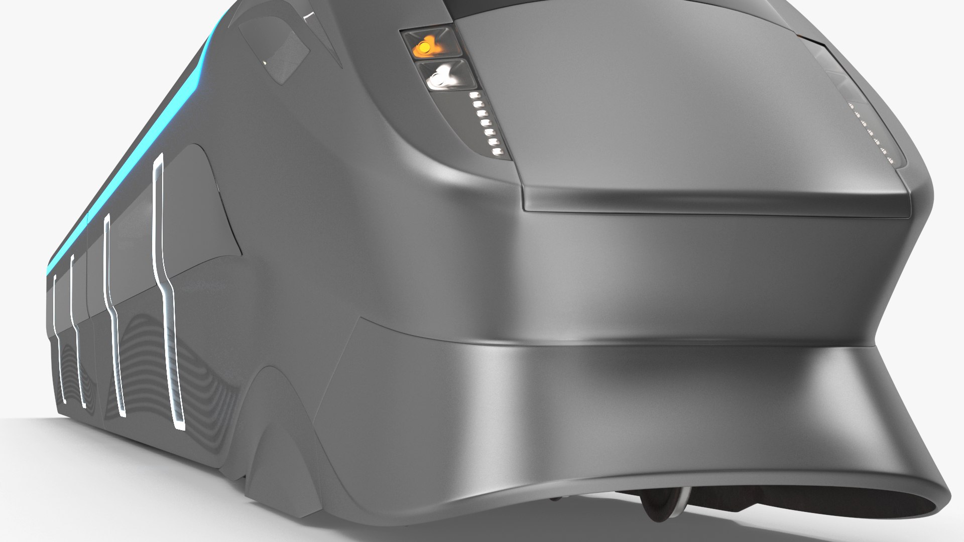 3D Futuristic Passenger Train Silver - TurboSquid 2219328