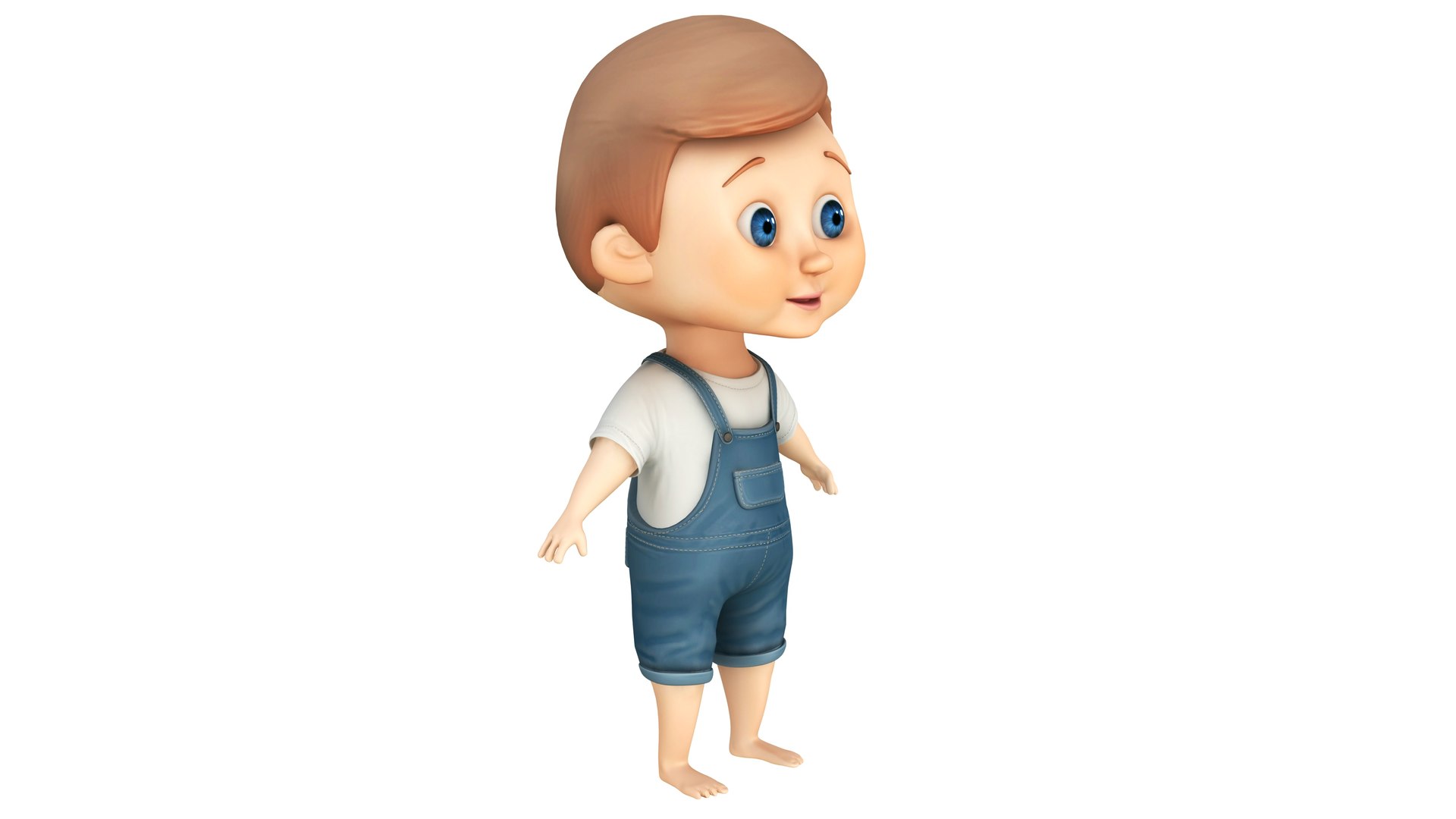 3D Cartoon Kid Boy Model - TurboSquid 2214470
