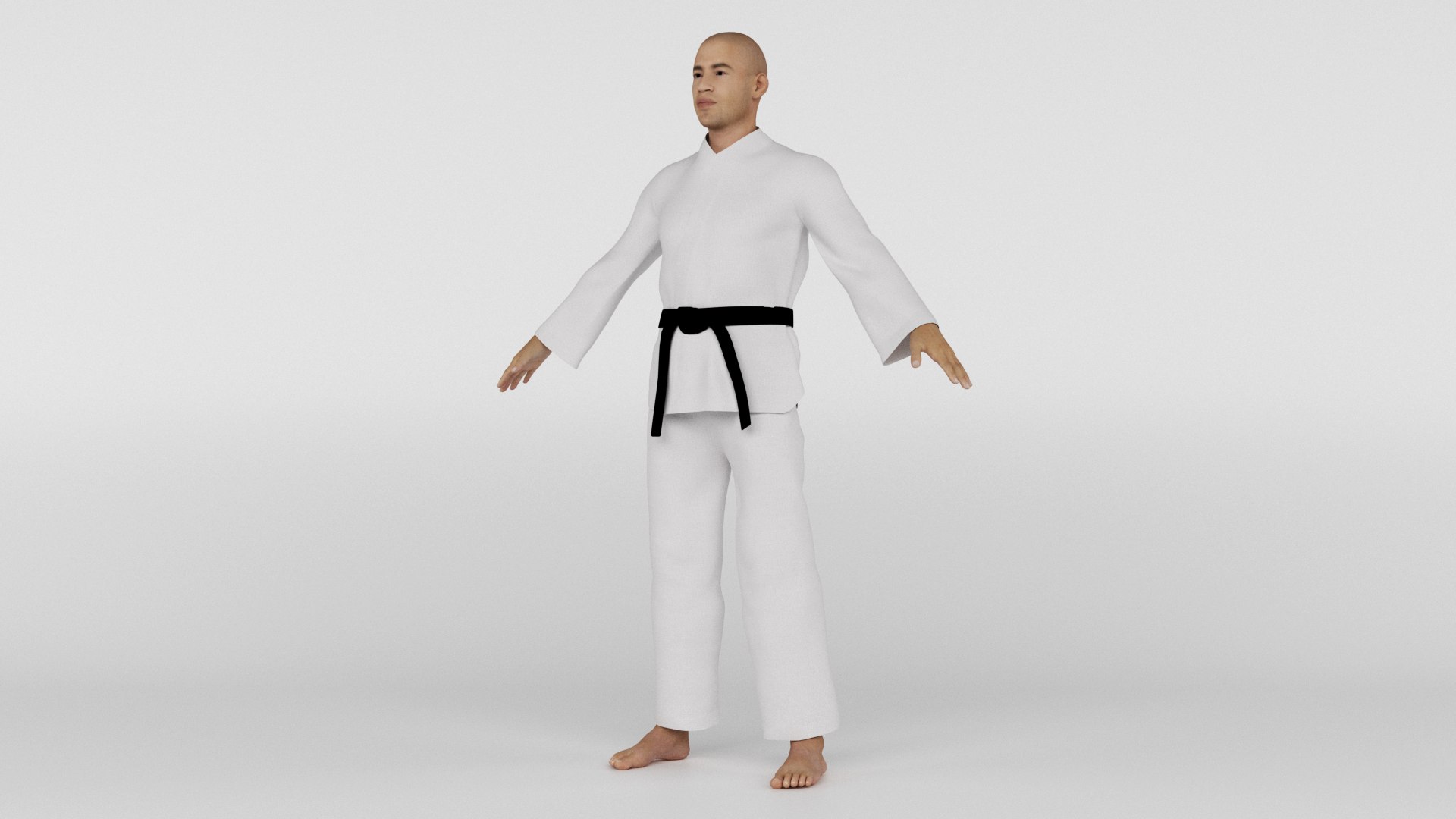 3D Karate Fighter - TurboSquid 1743760