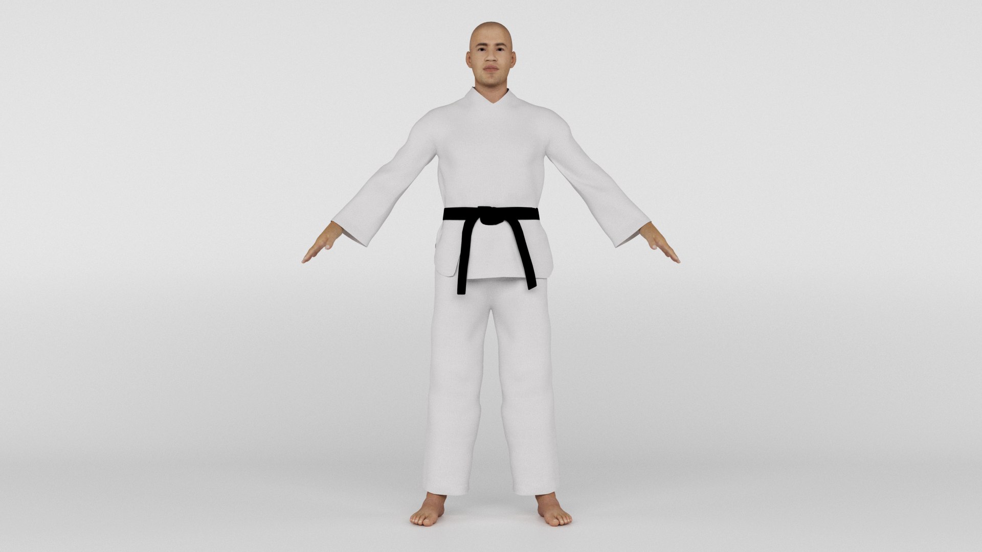 3D Karate Fighter - TurboSquid 1743760