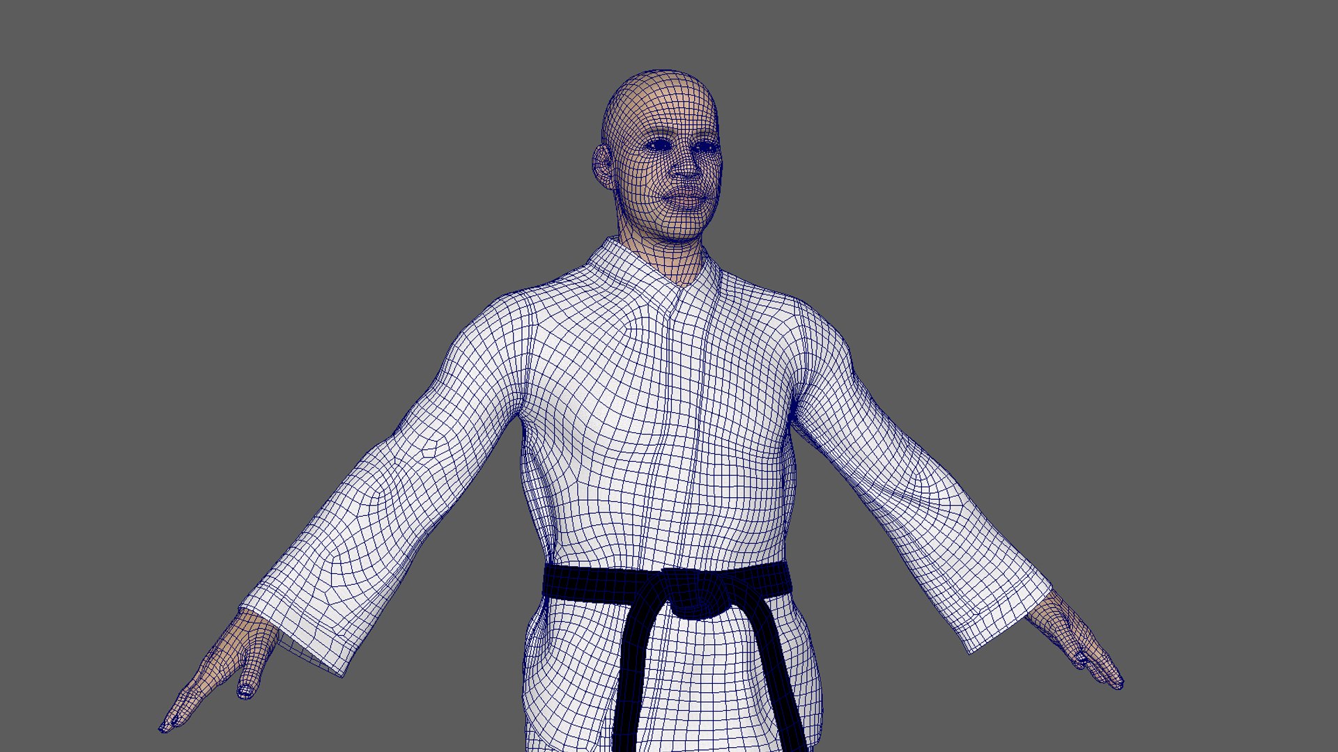 3D Karate Fighter - TurboSquid 1743760
