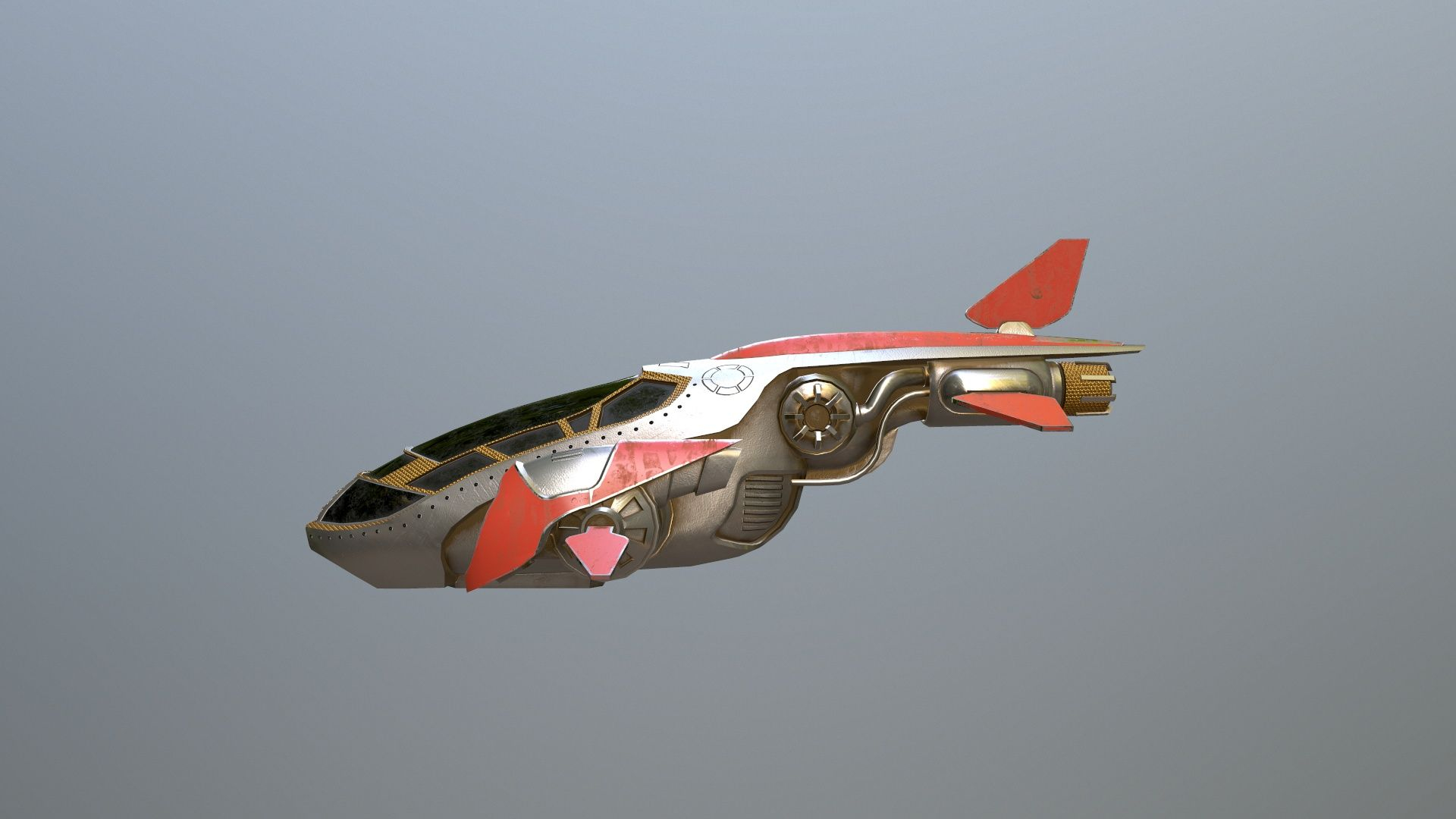Small Spaceship 3D Model - TurboSquid 1624508