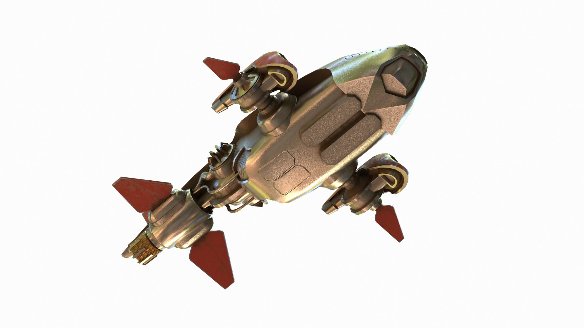 Small Spaceship 3D Model - TurboSquid 1624508