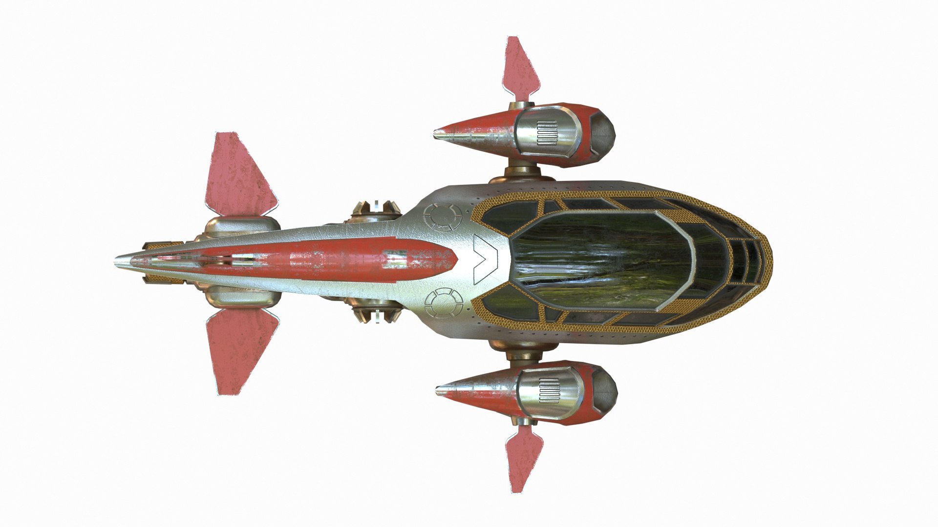 Small Spaceship 3D Model - TurboSquid 1624508