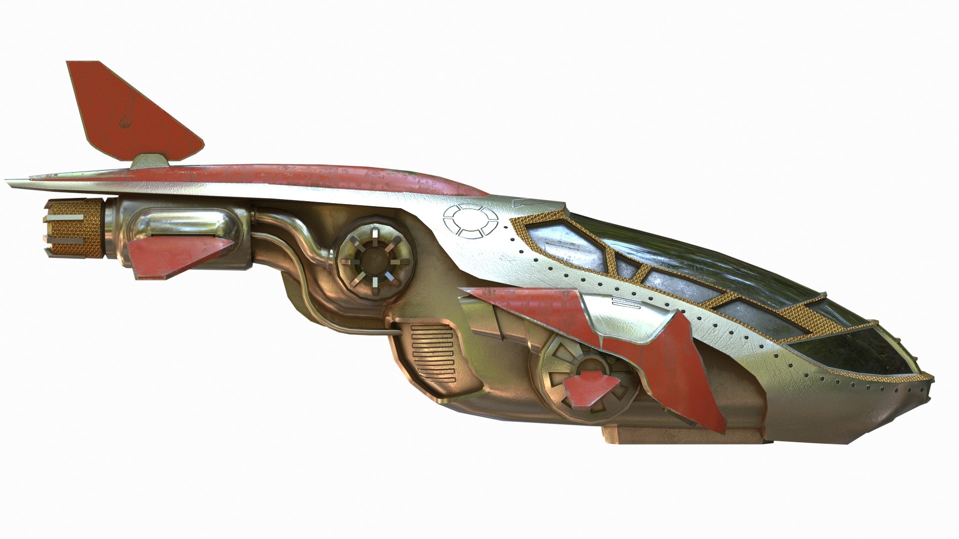 Small Spaceship 3D Model - TurboSquid 1624508