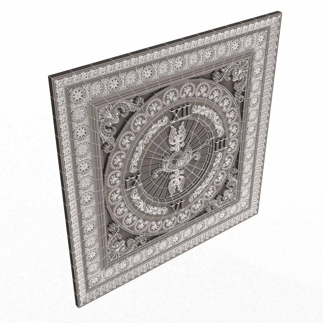 3D Model Classic Wall Clock 05 Chrome - TurboSquid 2137874