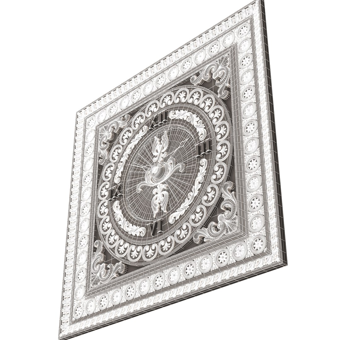 3D Model Classic Wall Clock 05 Chrome - TurboSquid 2137874