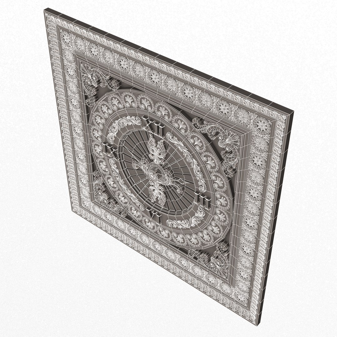 3D Model Classic Wall Clock 05 Chrome - TurboSquid 2137874