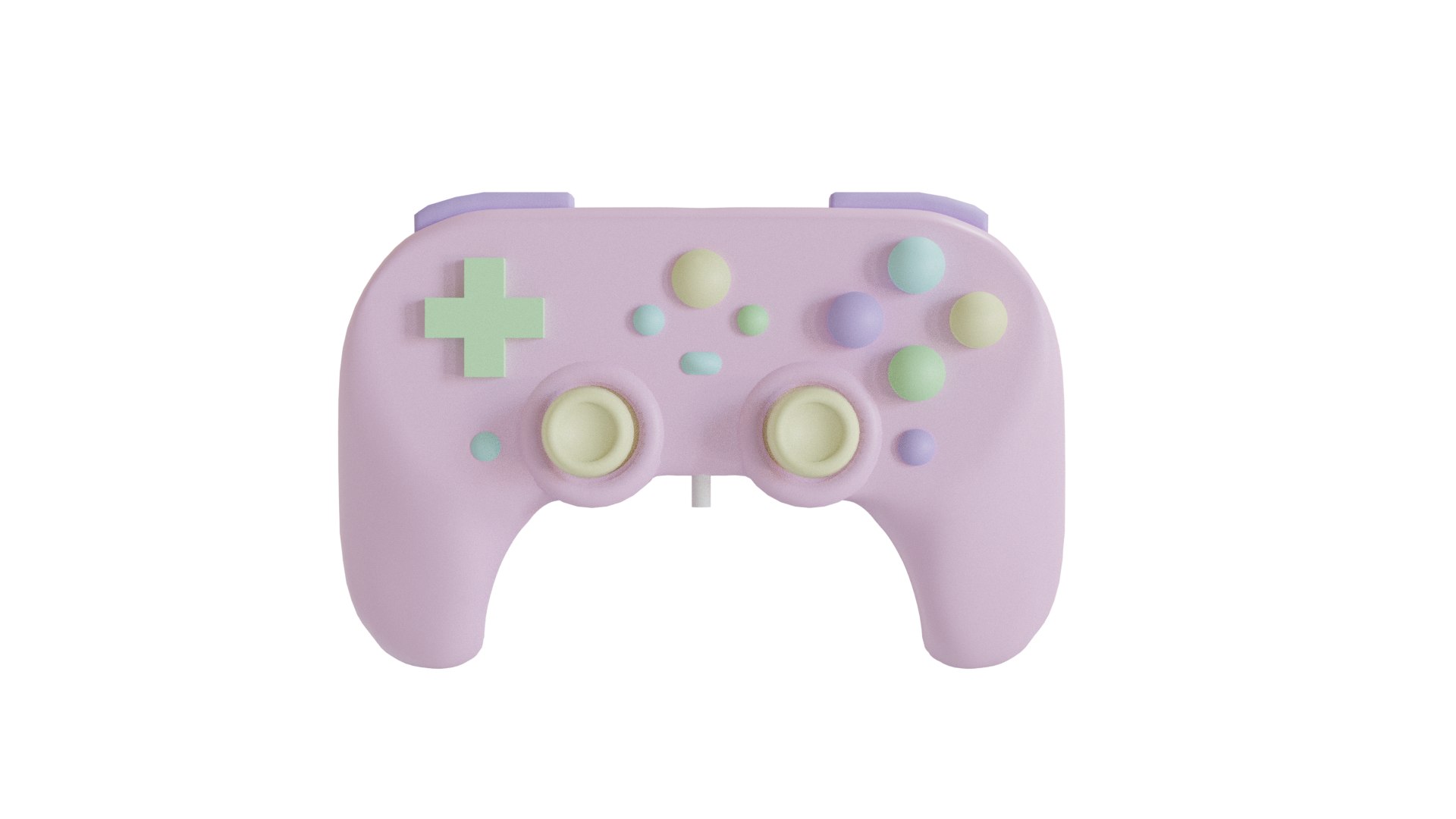 Pastel Video Game Controller 3D model - TurboSquid 1988695