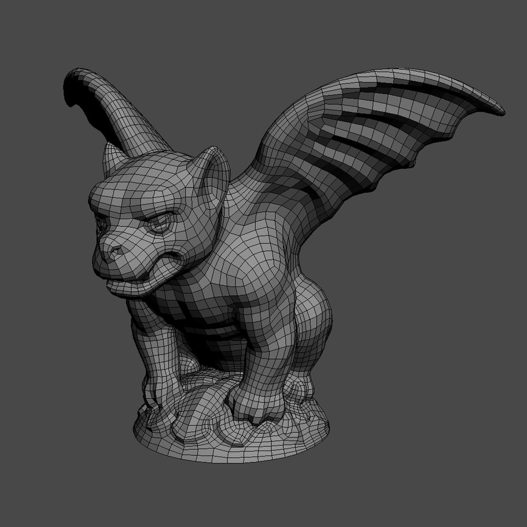 Gargoyle Dog 3d Model