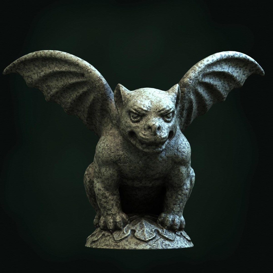 Gargoyle Dog 3d Model