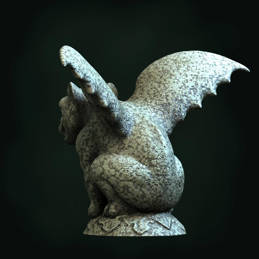 Gargoyle Dog 3d Model