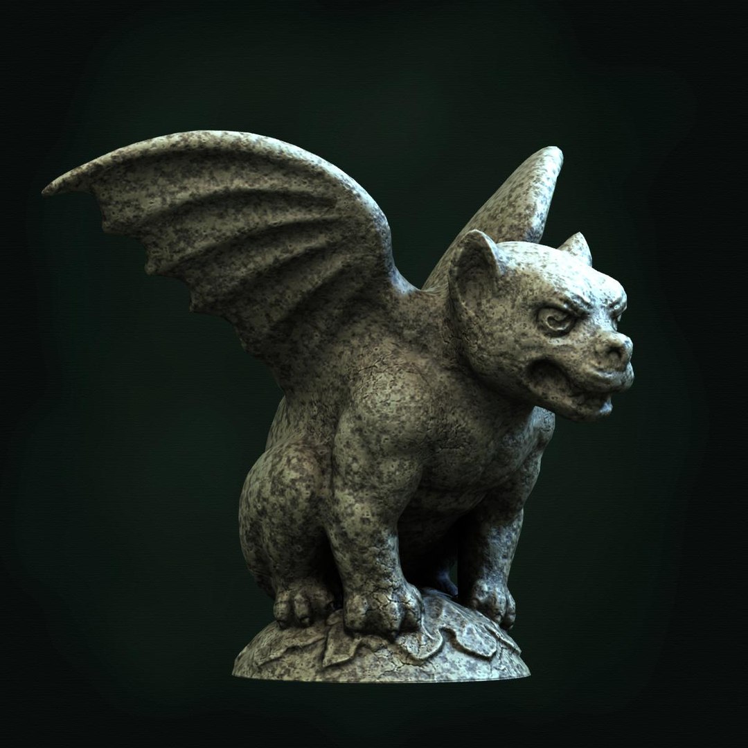 Gargoyle Dog 3d Model