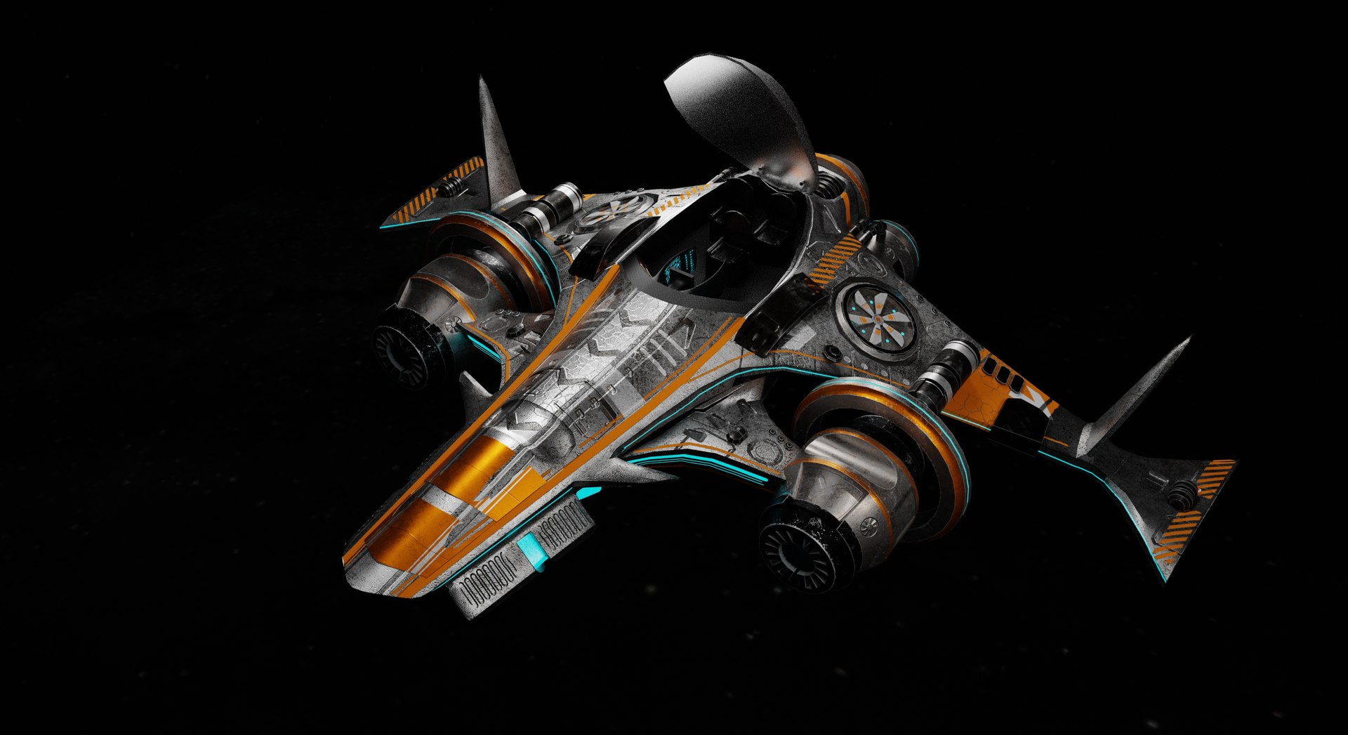 Future Sci-fi Aircraft 3D Model - TurboSquid 2103528