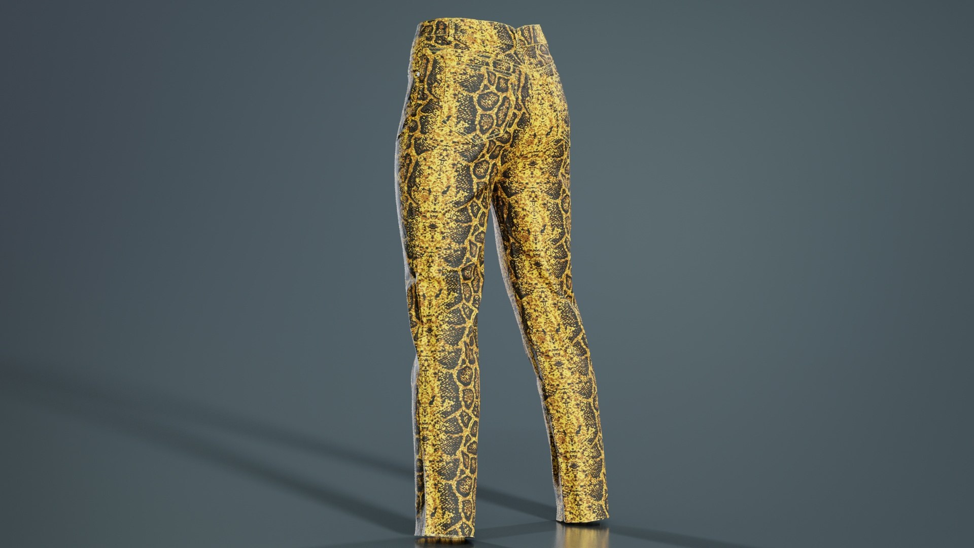3D Snake Pattern Trousers Remastered Model - TurboSquid 2361918