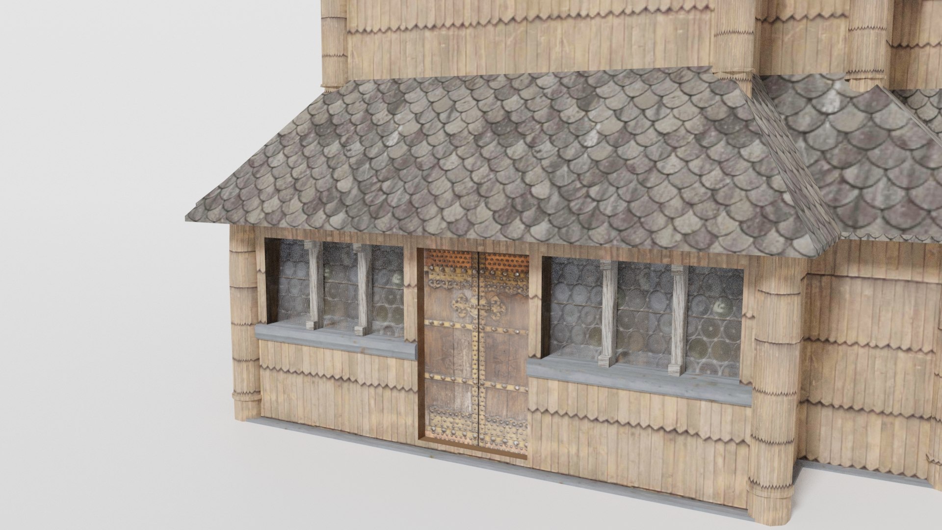 3D Model Historical Stave Church - TurboSquid 2005194