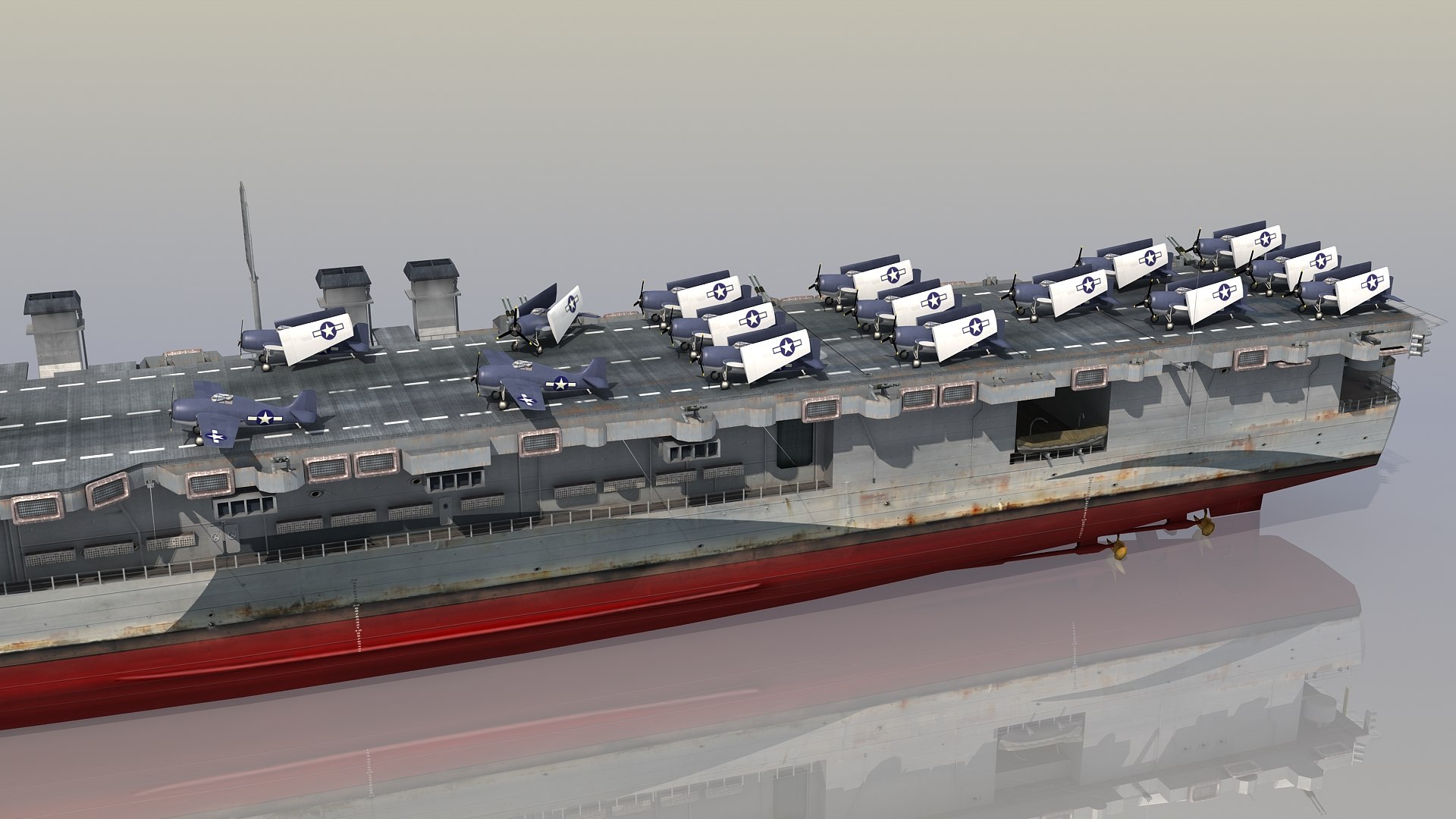 USS Princeton CVL-23 Independence-class Model - TurboSquid 2080393