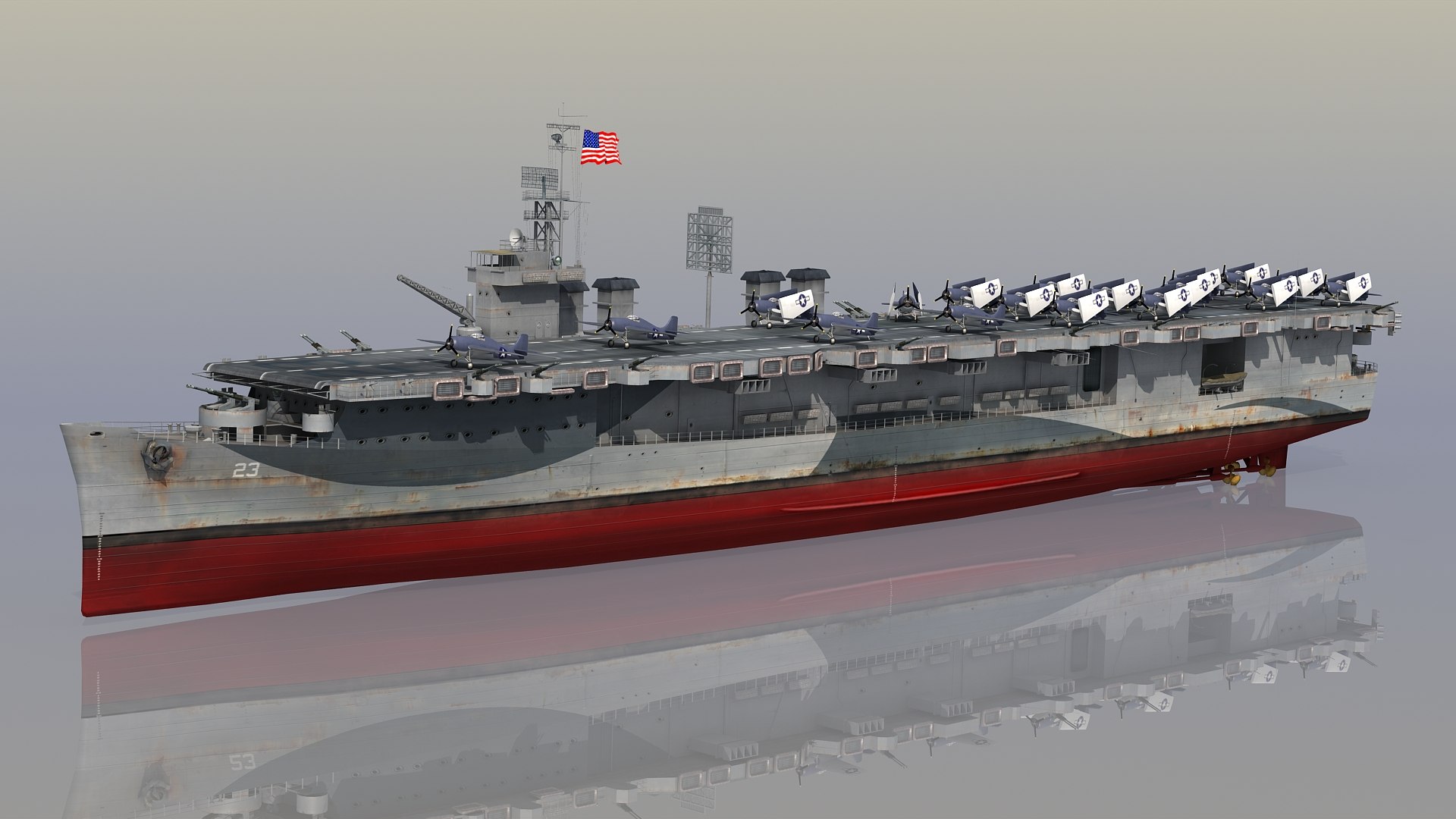 USS Princeton CVL-23 Independence-class model - TurboSquid 2080393