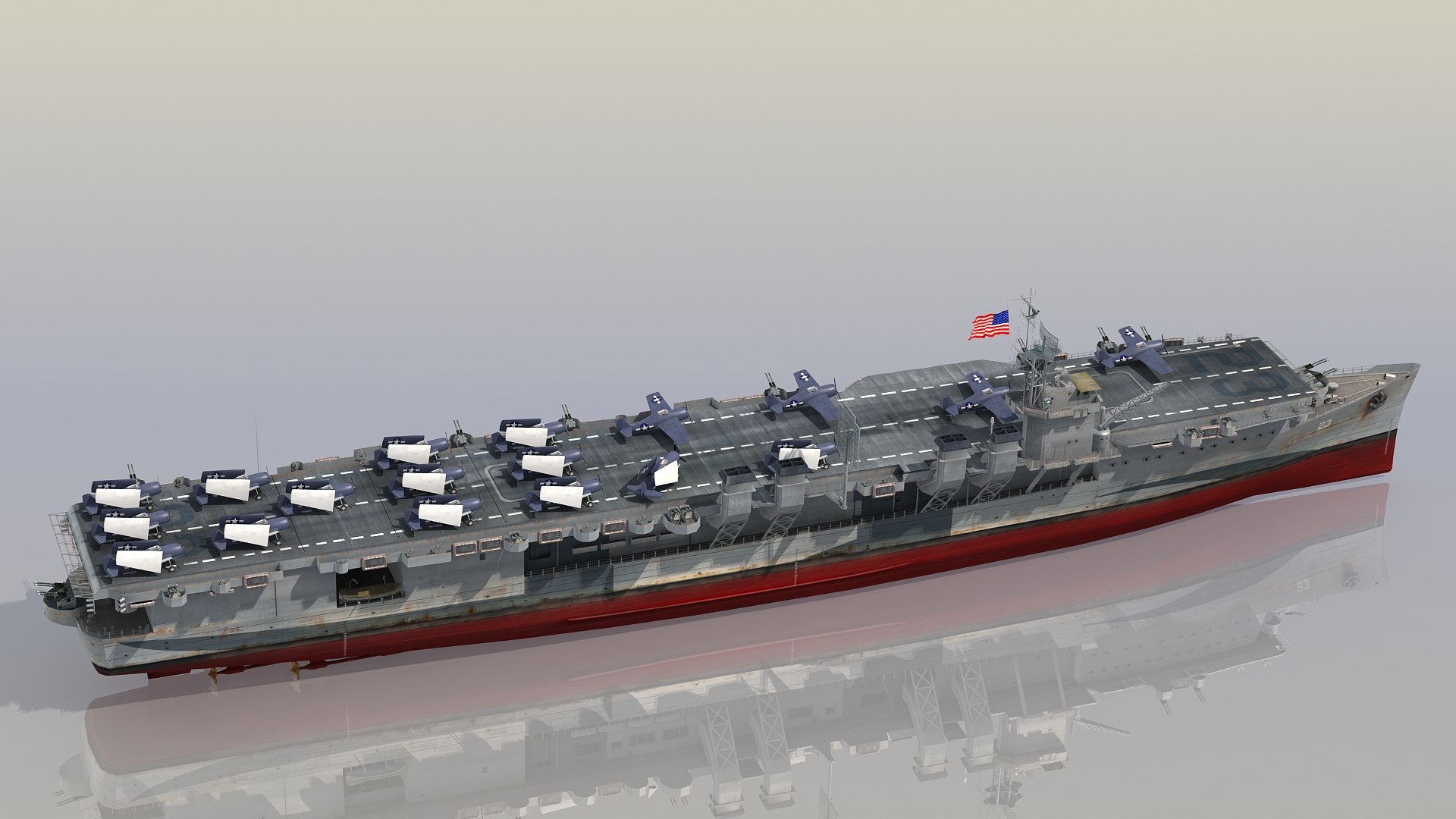 USS Princeton CVL-23 Independence-class Model - TurboSquid 2080393