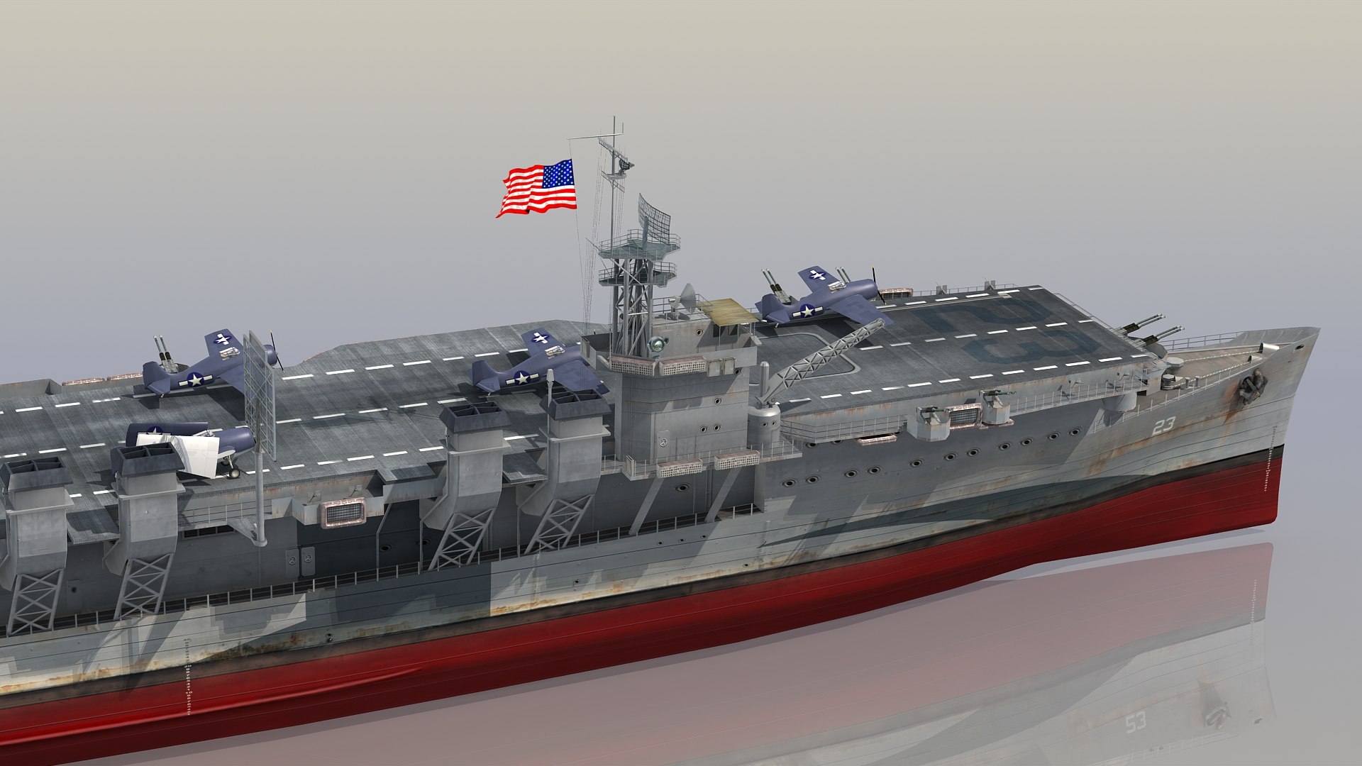 USS Princeton CVL-23 Independence-class Model - TurboSquid 2080393