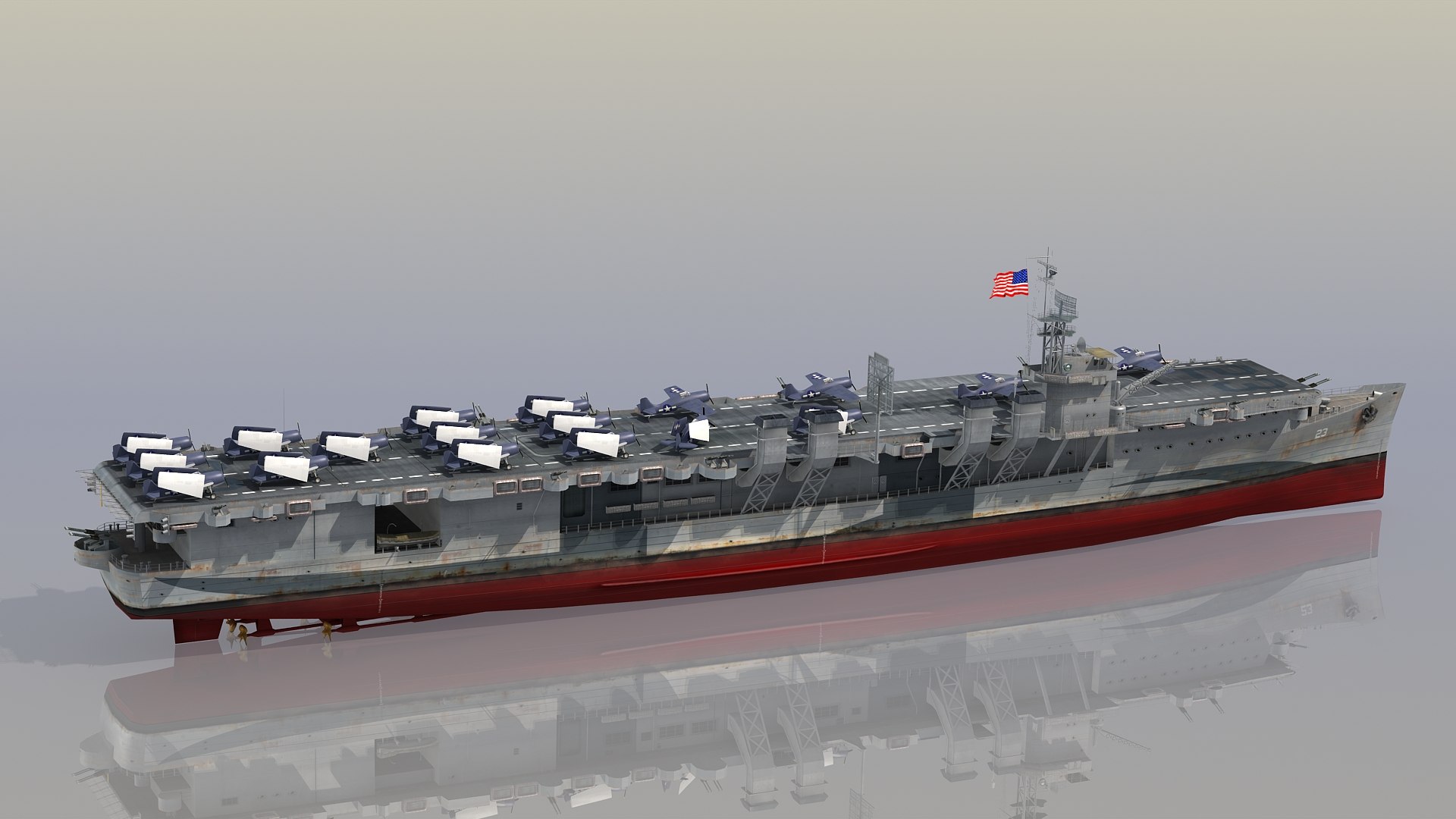 USS Princeton CVL-23 Independence-class Model - TurboSquid 2080393