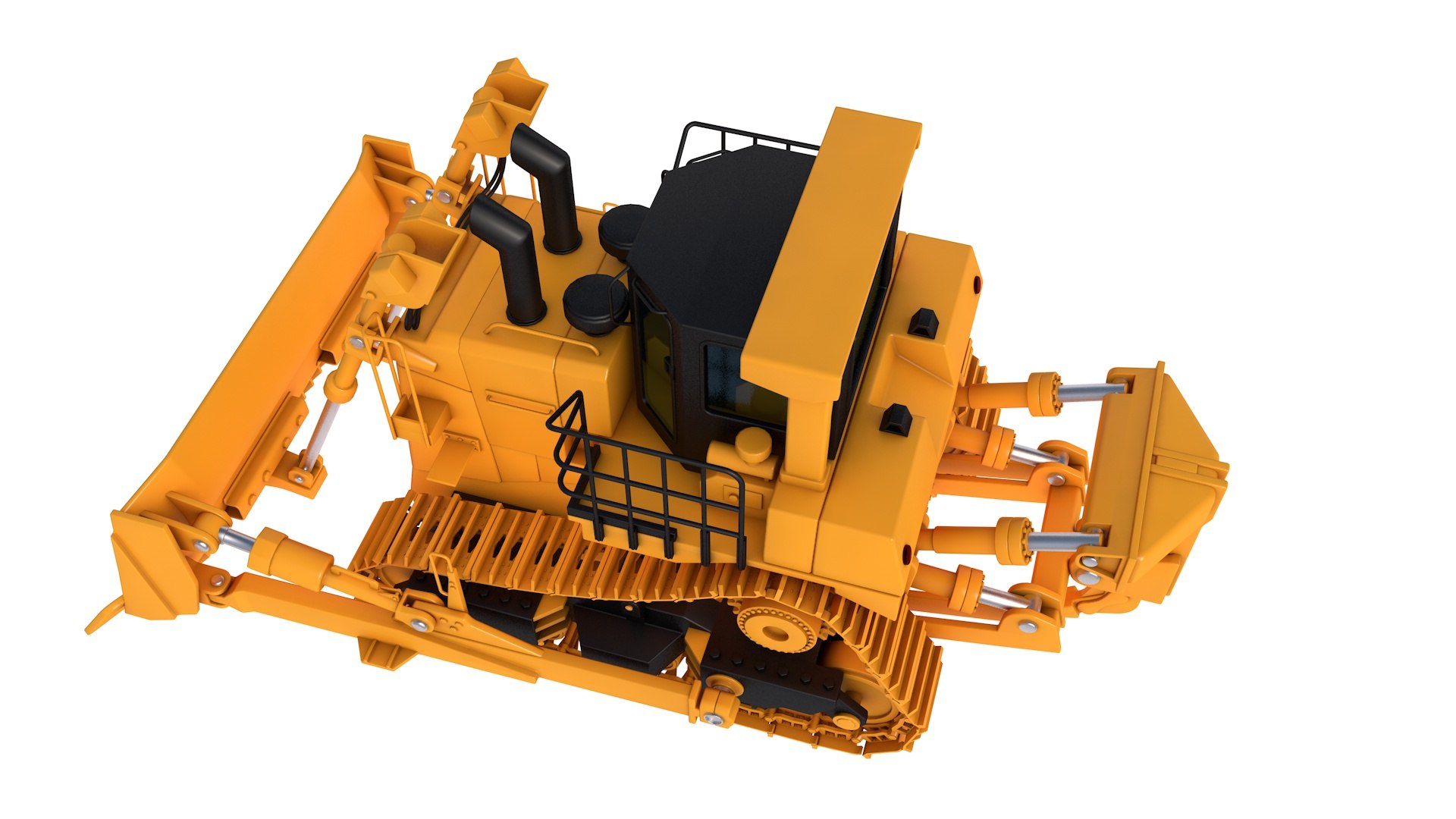 Tracked Dozer Model - TurboSquid 2089812