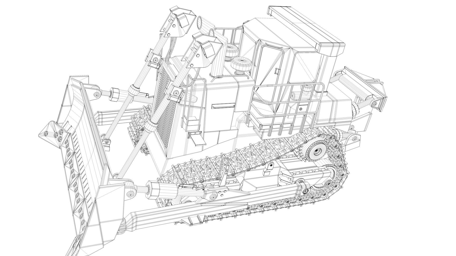 Tracked Dozer Model - TurboSquid 2089812