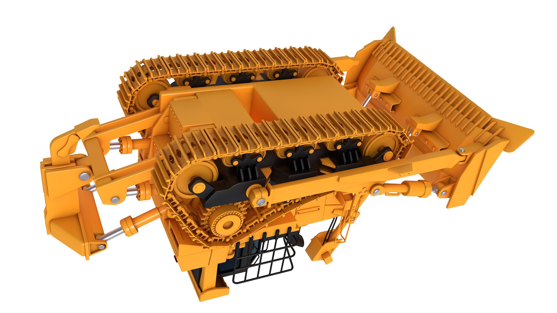 Tracked Dozer Model - TurboSquid 2089812