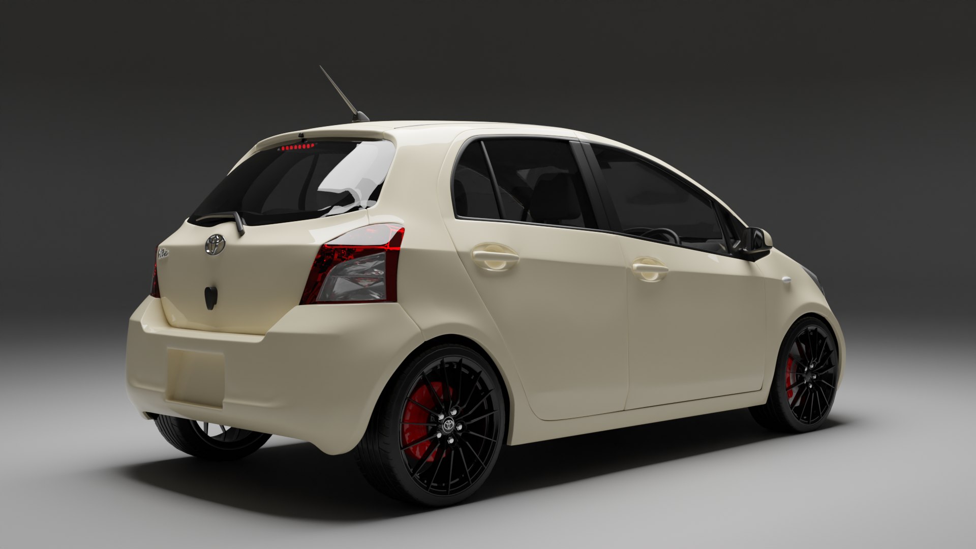 3D TOYOTA VITZ YARIS 2006 CREAM Model - TurboSquid 2347688