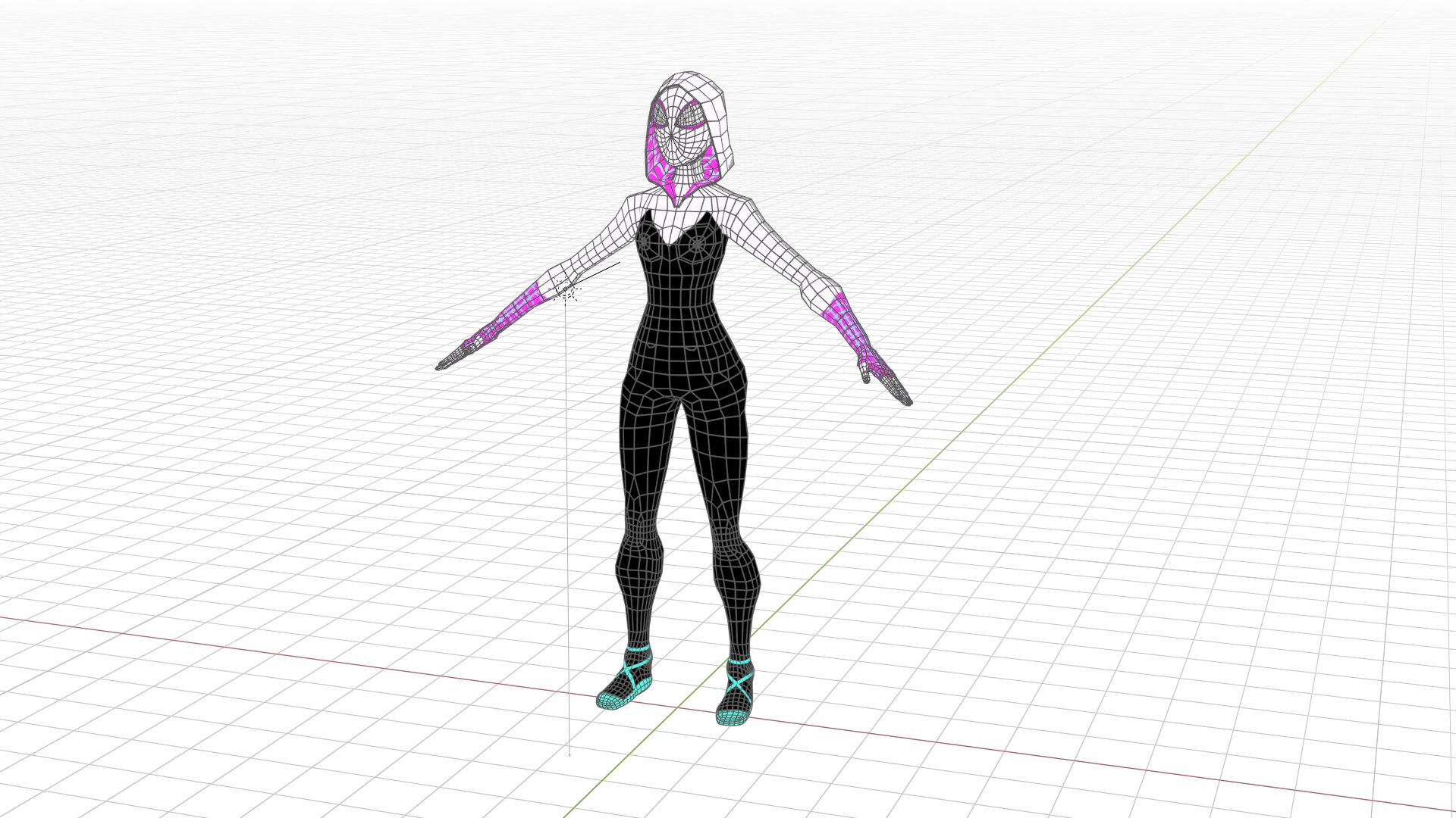 Spider Gwen Spiderverse Model 3D Model - TurboSquid 2085773