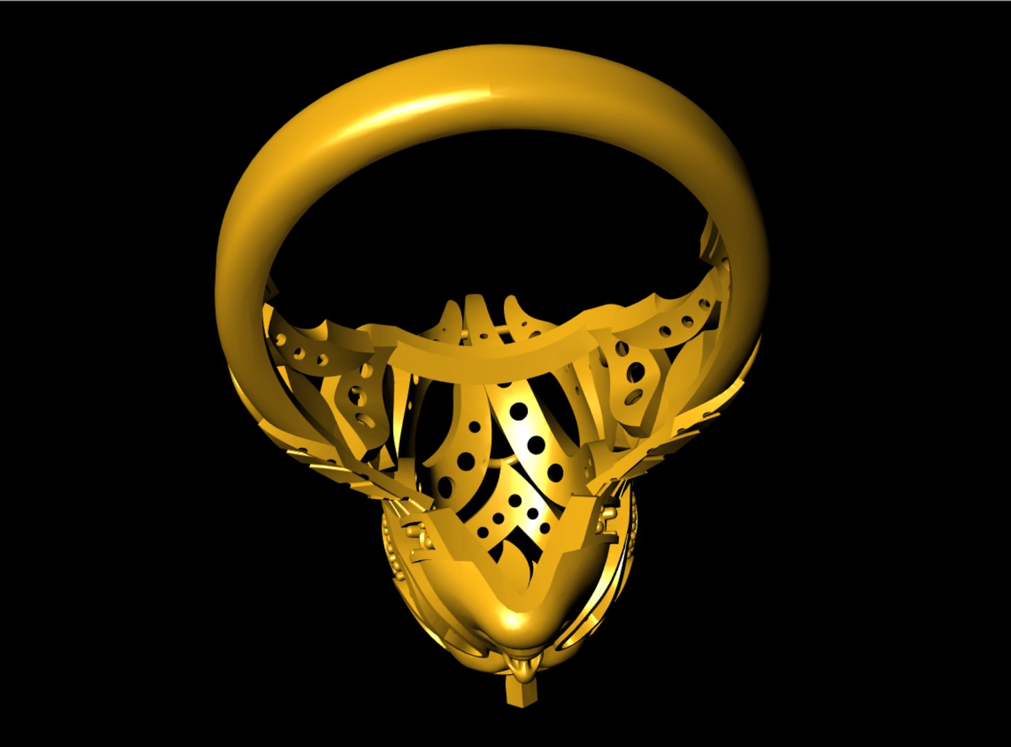 Face Ring 3D-print model file 3D - TurboSquid 2129296