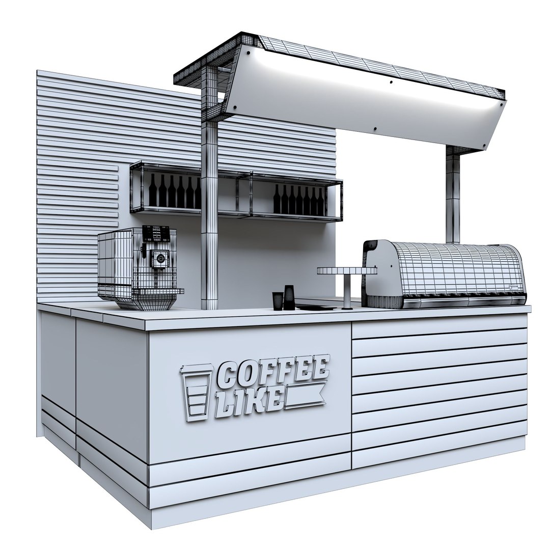 3D Model Interior Cafe Bar - TurboSquid 1677372