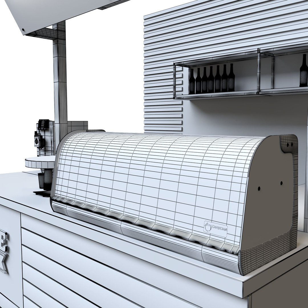 3D Model Interior Cafe Bar - TurboSquid 1677372