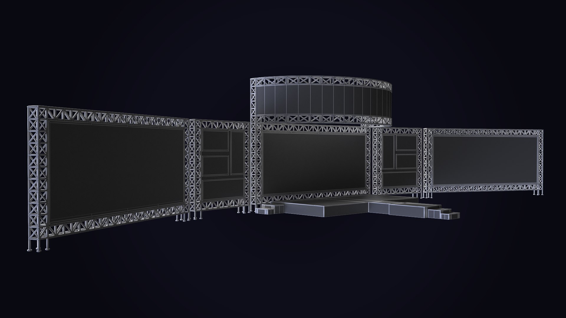 3D Concert Stage Model - TurboSquid 1829596