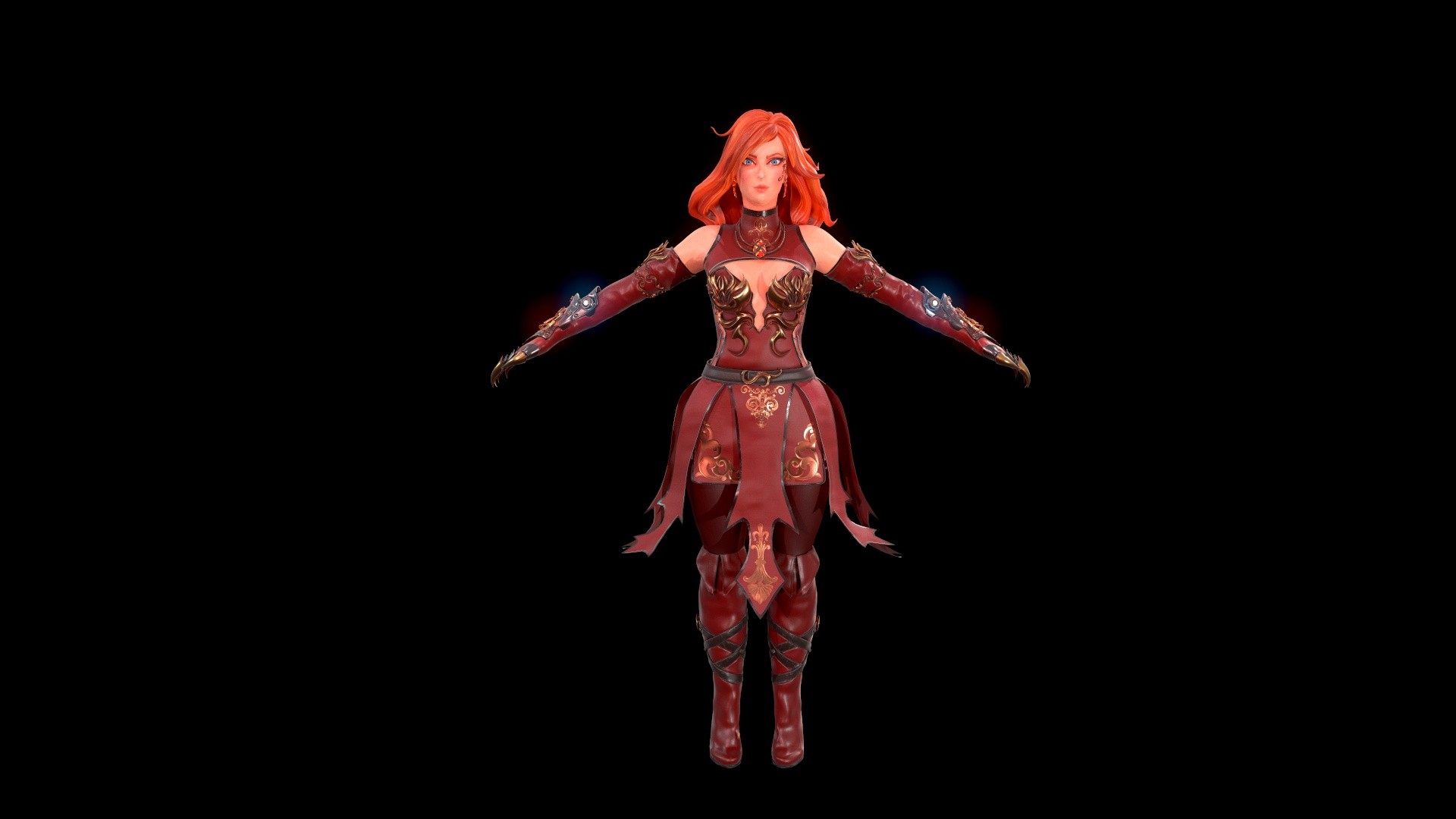 3D Model Stylized Female Mage Rig - TurboSquid 1635993