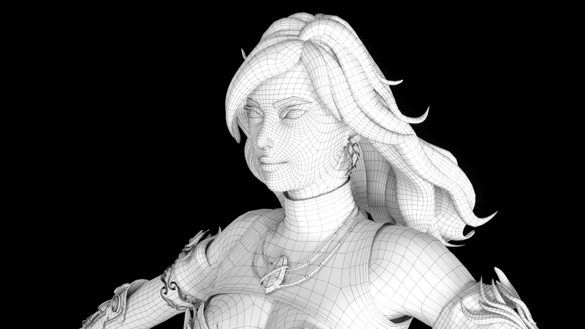 3D Model Stylized Female Mage Rig - TurboSquid 1635993