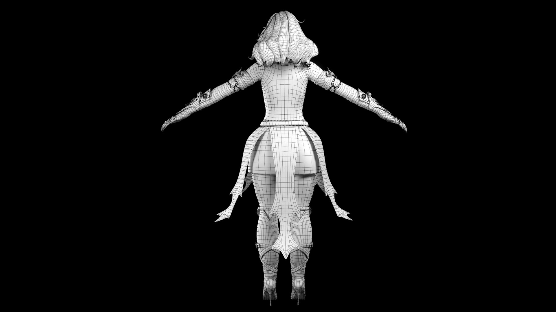 3D model stylized female mage rig - TurboSquid 1635993