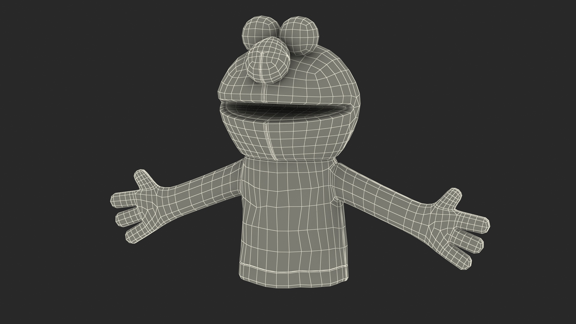 3D Elmo Hand Puppet Fur Model - TurboSquid 2006749