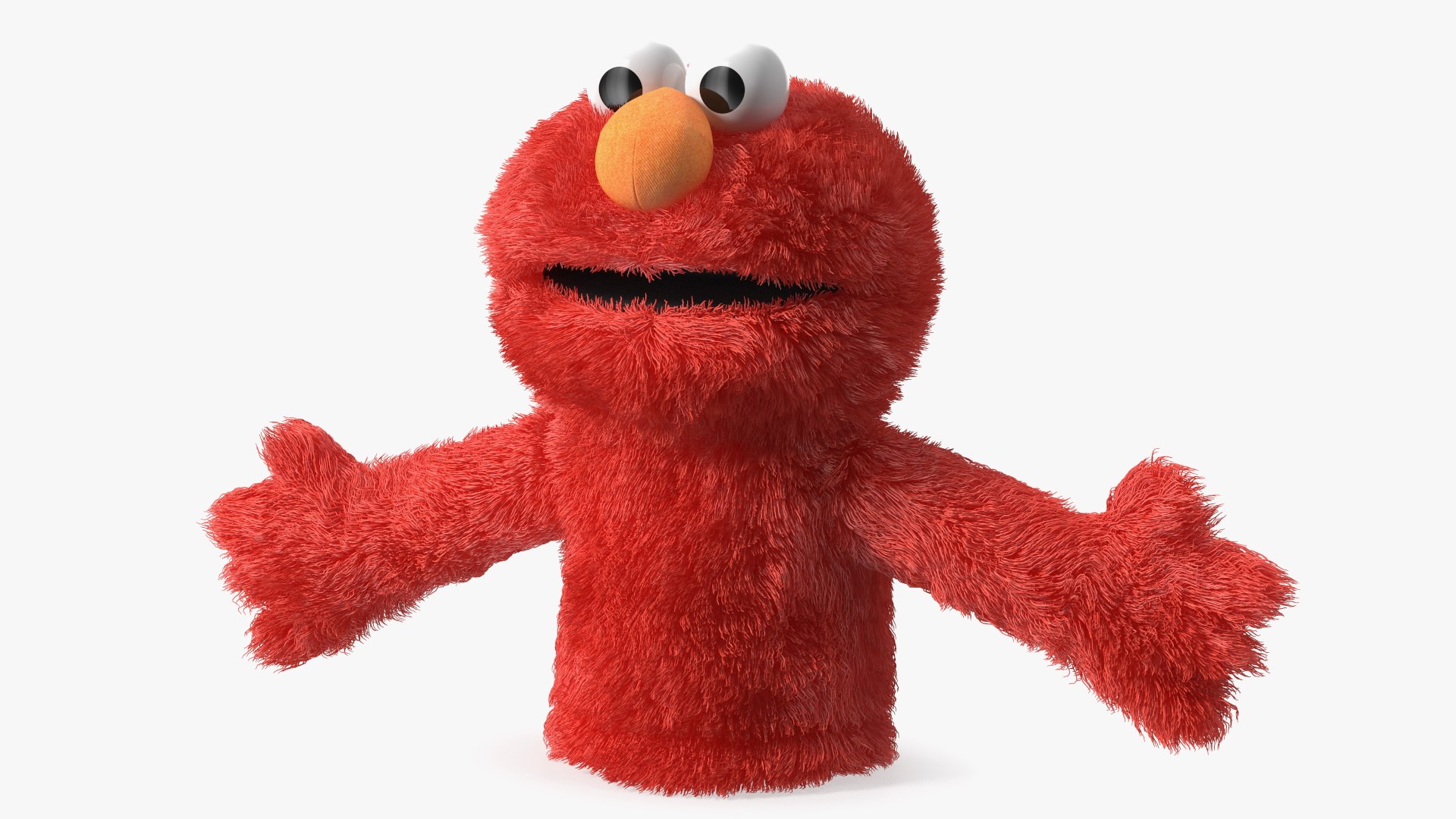 3D Elmo Hand Puppet Fur Model - TurboSquid 2006749