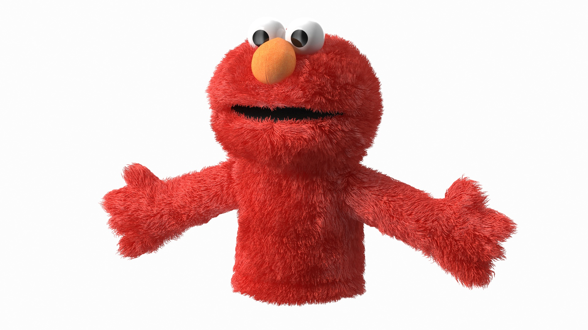3D Elmo Hand Puppet Fur Model - TurboSquid 2006749