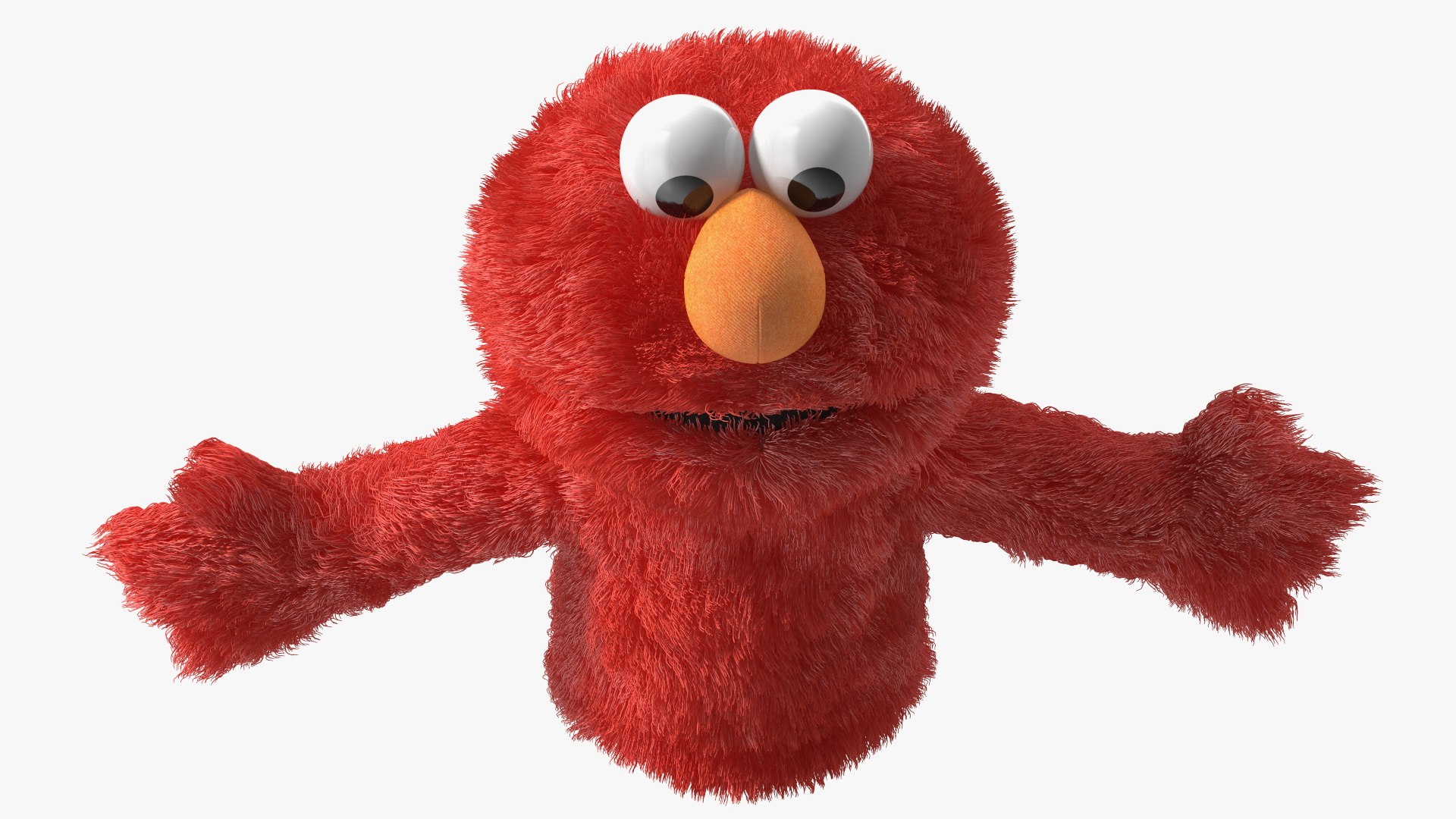 3D Elmo Hand Puppet Fur Model - TurboSquid 2006749