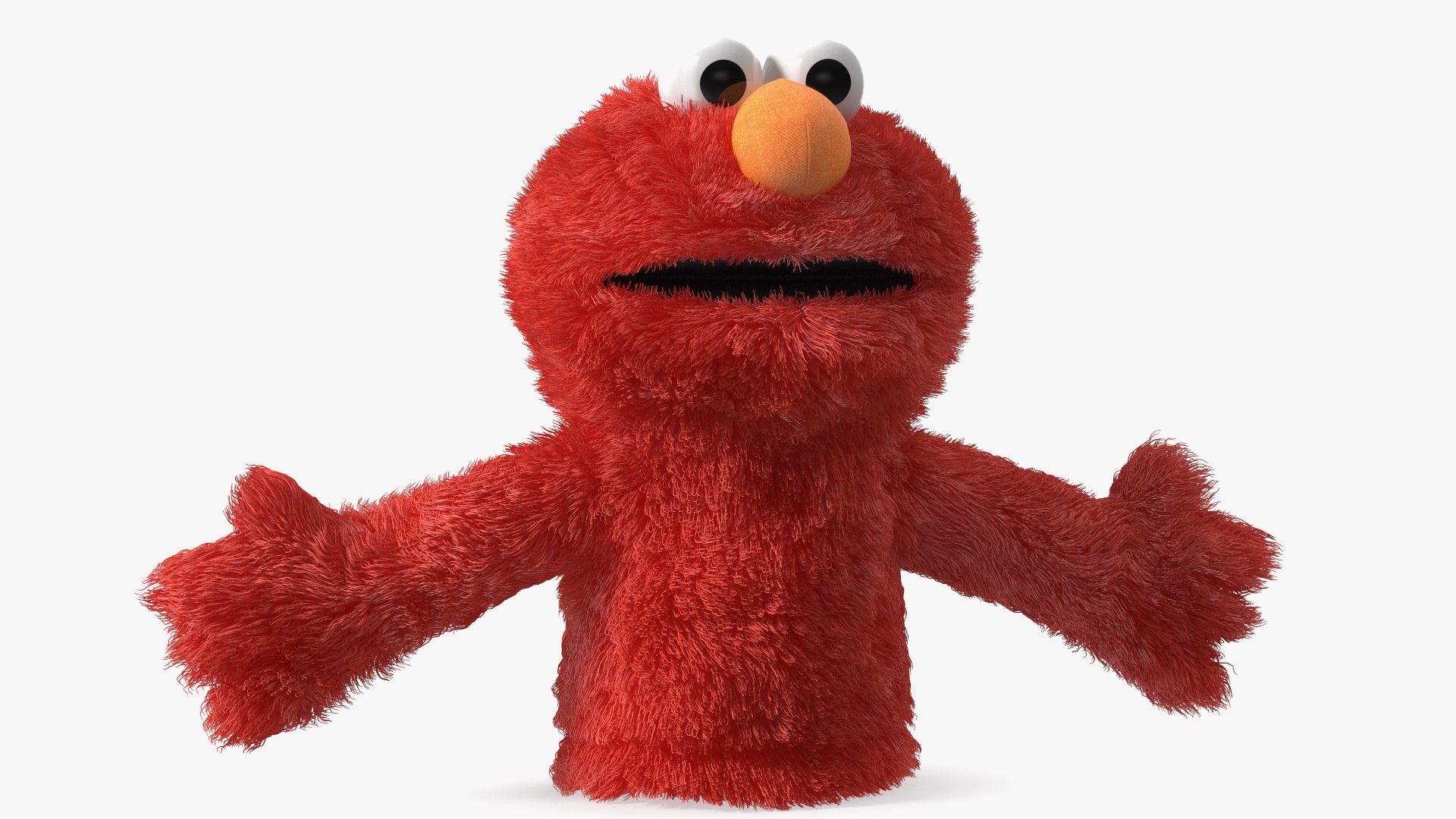 3D Elmo Hand Puppet Fur Model - TurboSquid 2006749