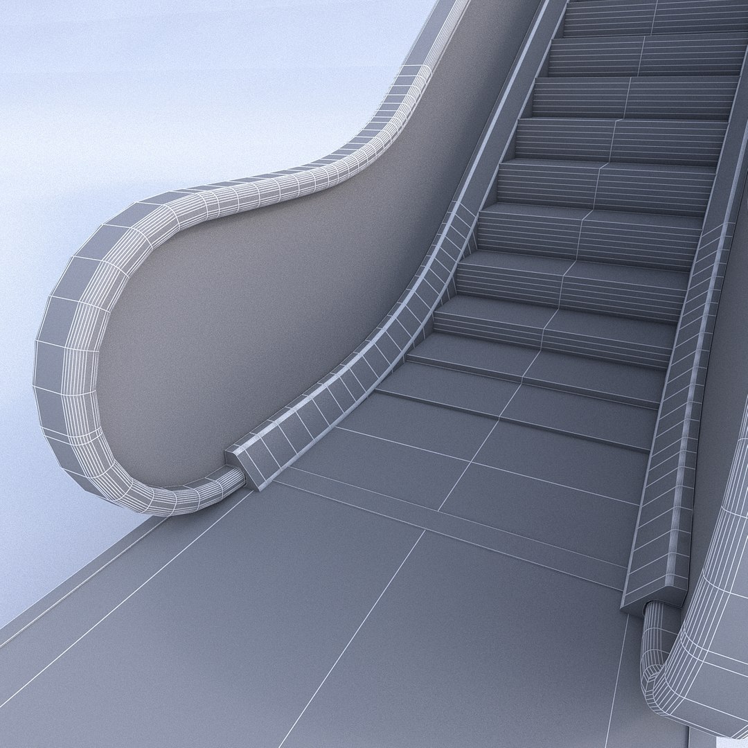 Escalator Model - TurboSquid 1437325