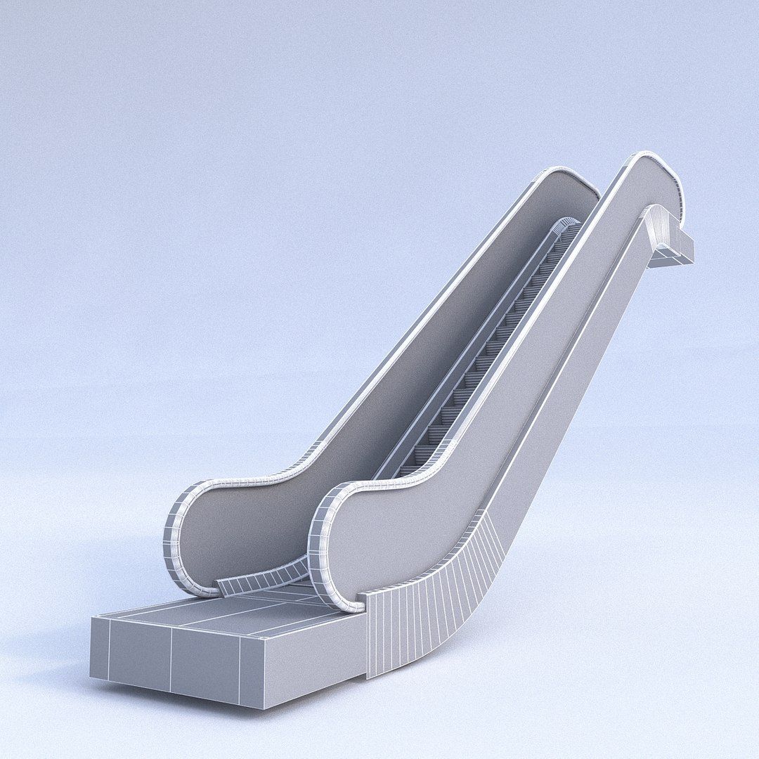 Escalator Model - TurboSquid 1437325
