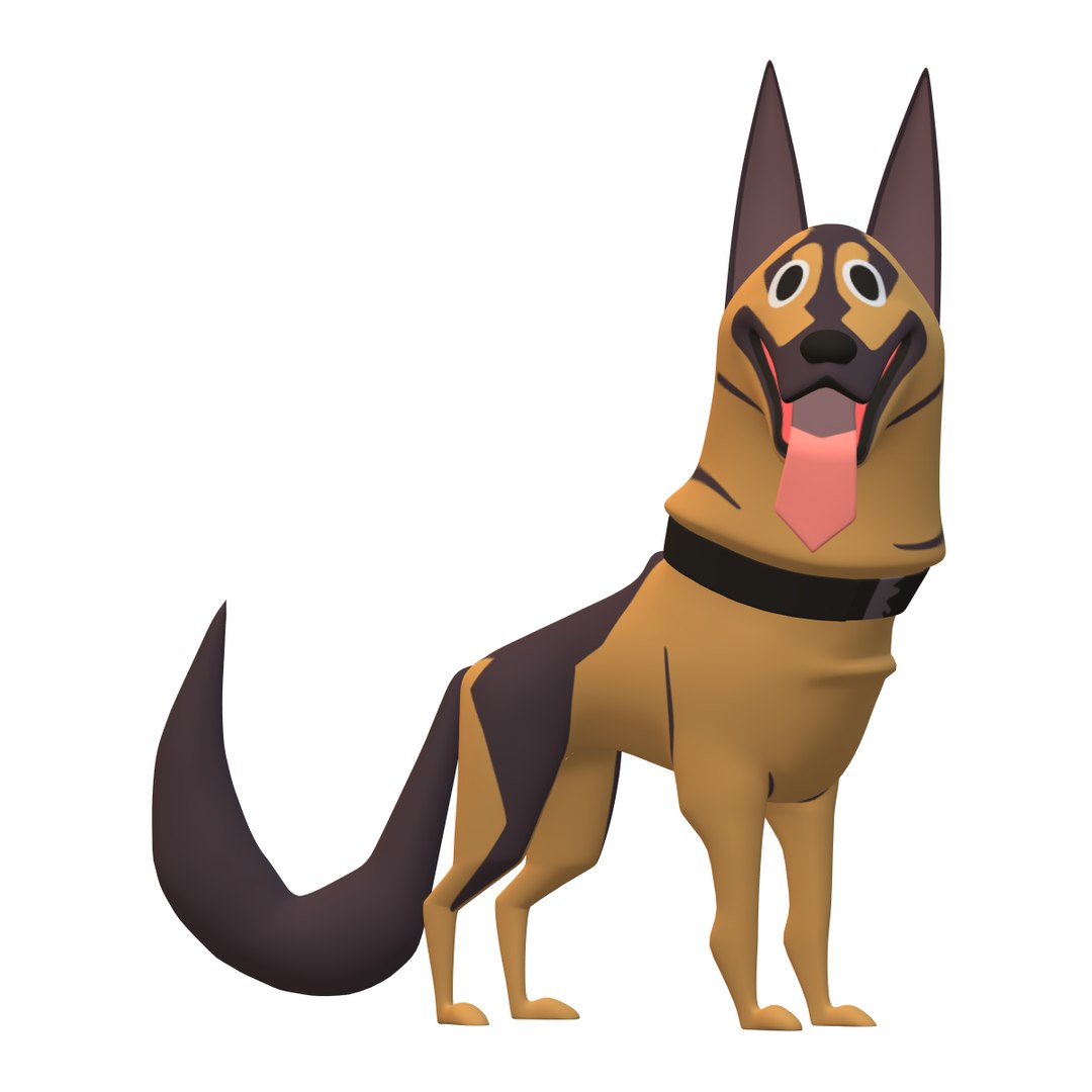 German Shephard Model - TurboSquid 2410862