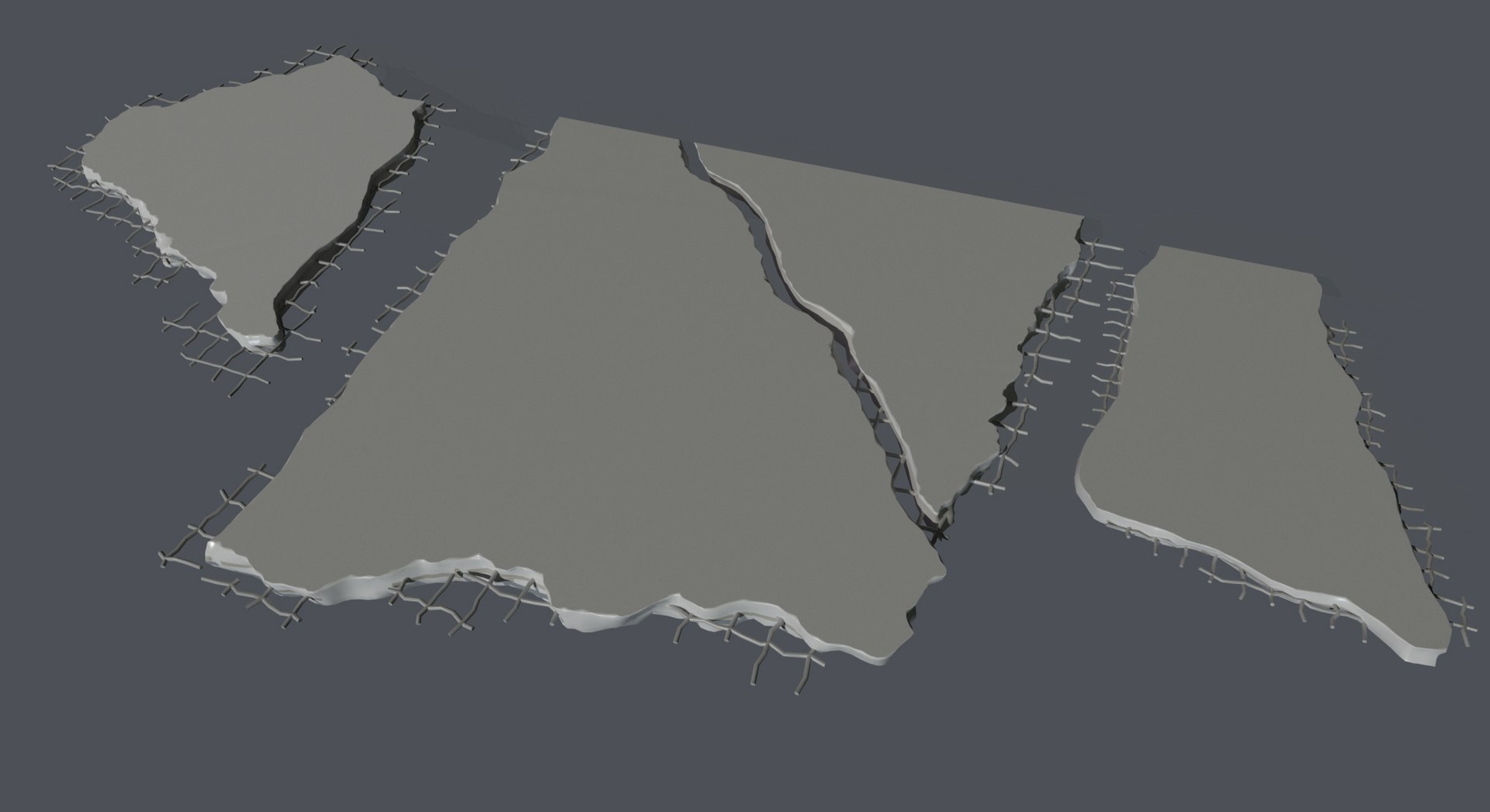 3D Ruins Kitbash Collection - 96 Pieces - TurboSquid 2086155