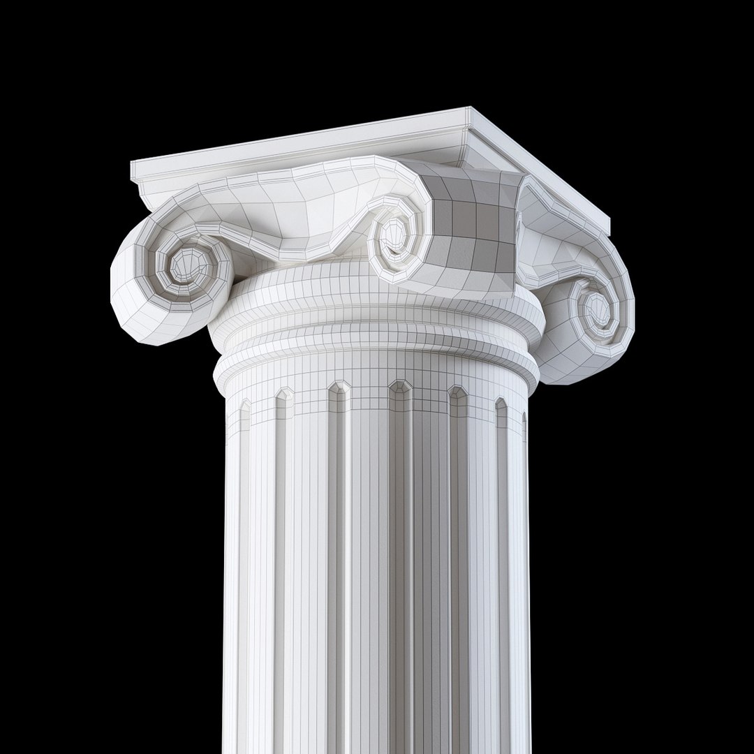 3D Ionic Column - TurboSquid 1164791